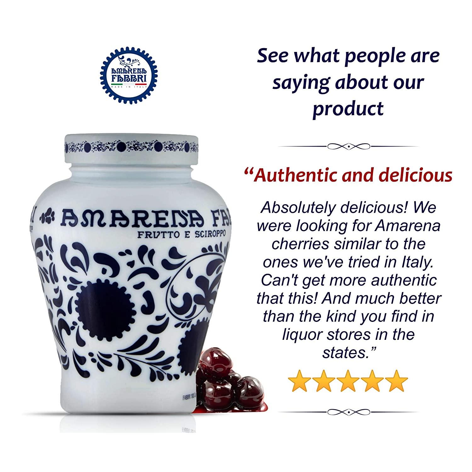 Fabbri Amarena Cherries - 21oz Jar - Set of 2 | Buy Now with Express ...