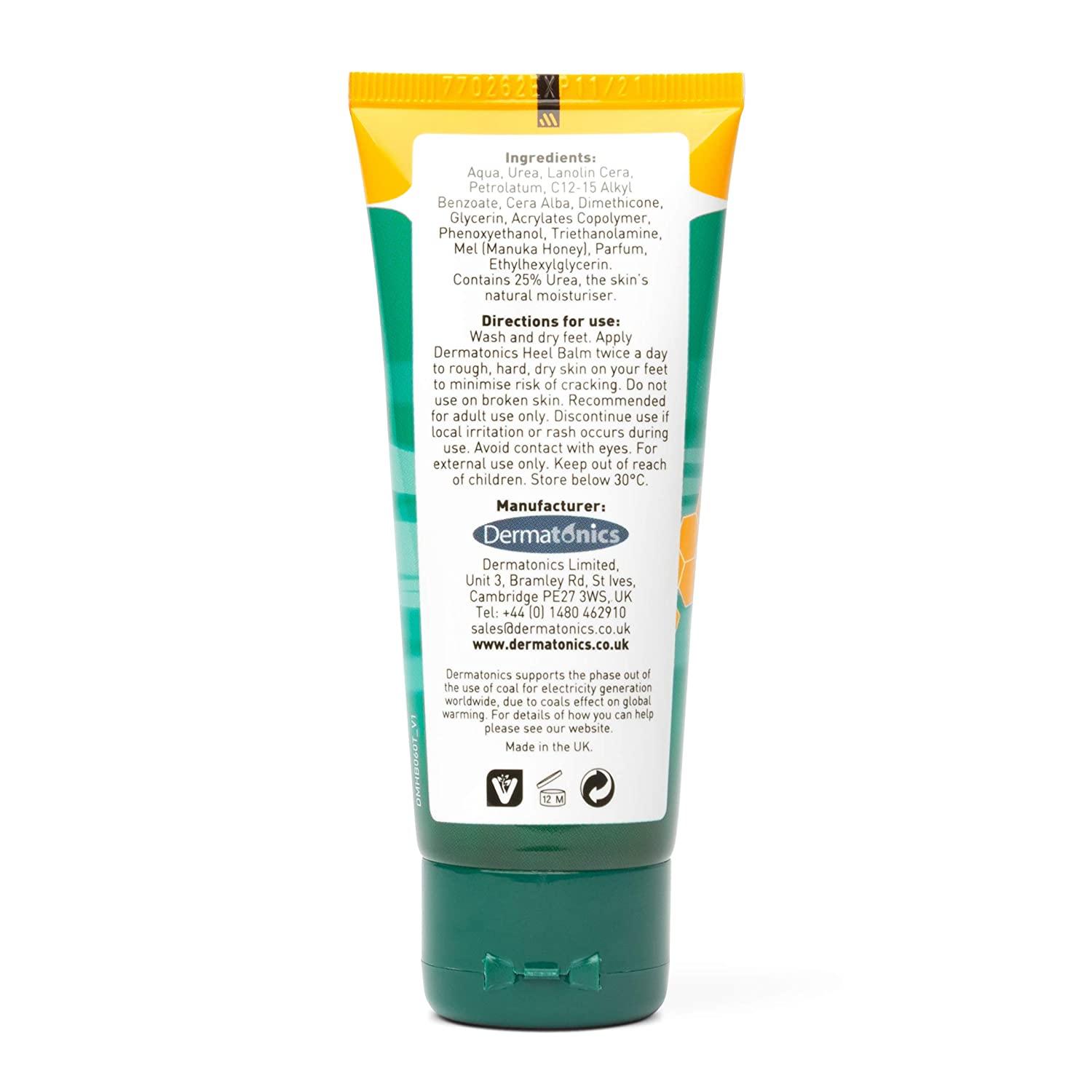 Dermatonics Manuka Honey Heel & Elbow Cream - Moisturizing Exfoliant ...