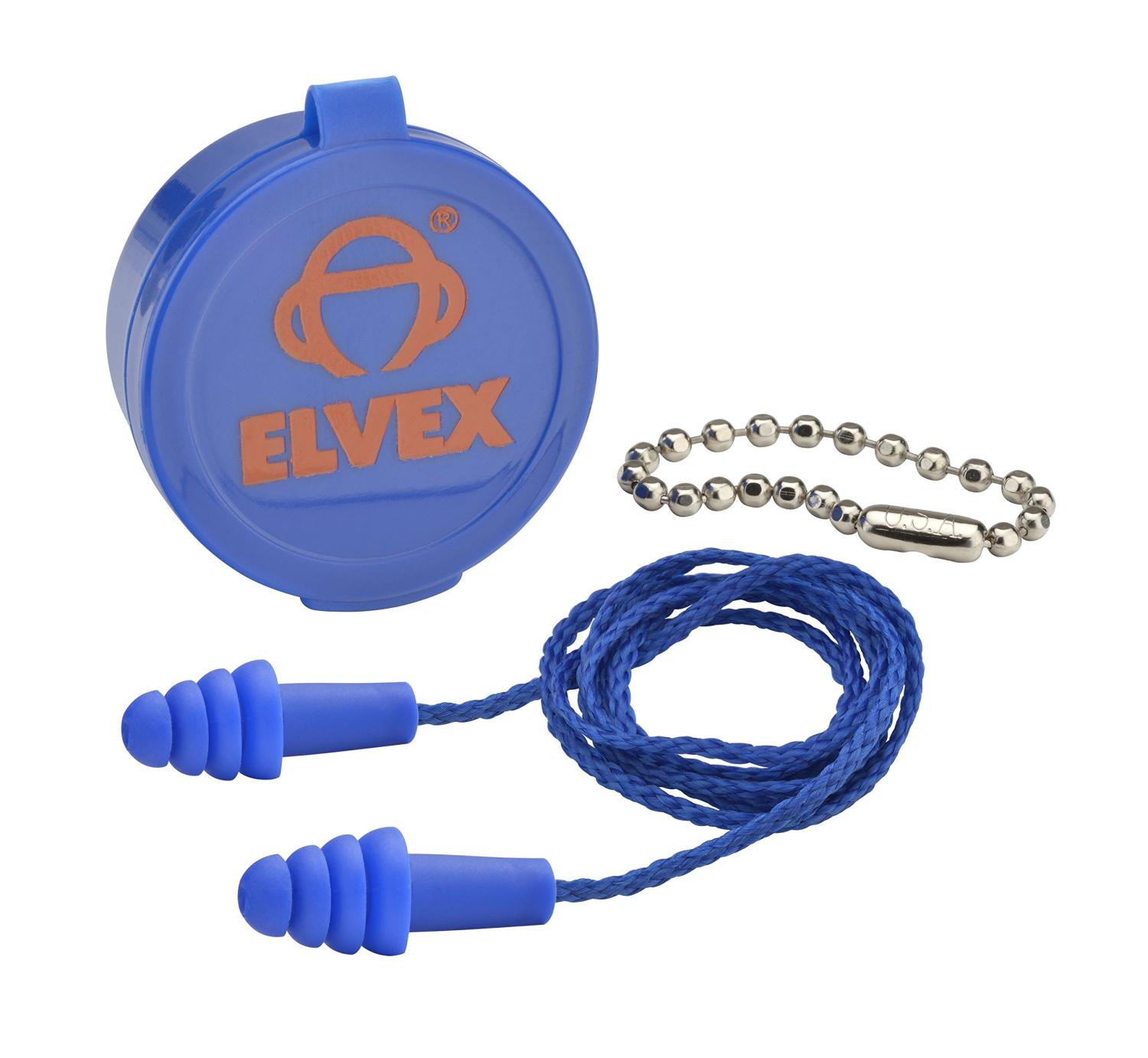 Delta Plus EP-412 - Quattro Corded Ear Plug w/case & Chain