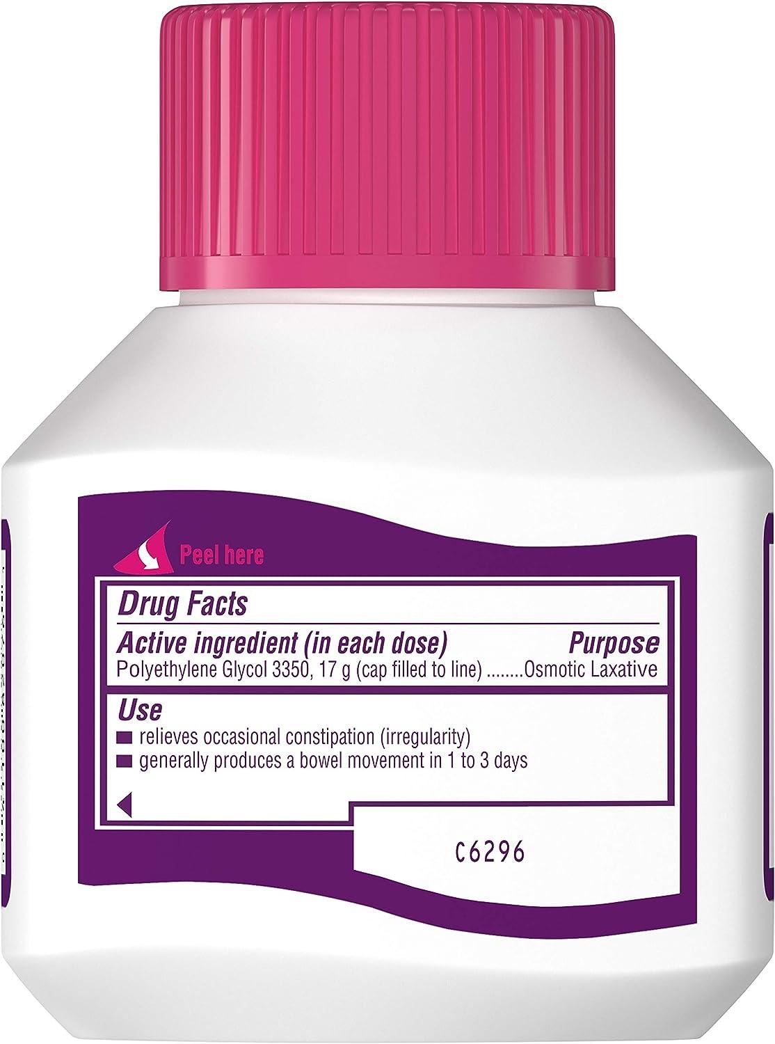 MiraLAX Laxative Unflavored Powder 4.1 oz - 17g Strength | Polyethylene ...