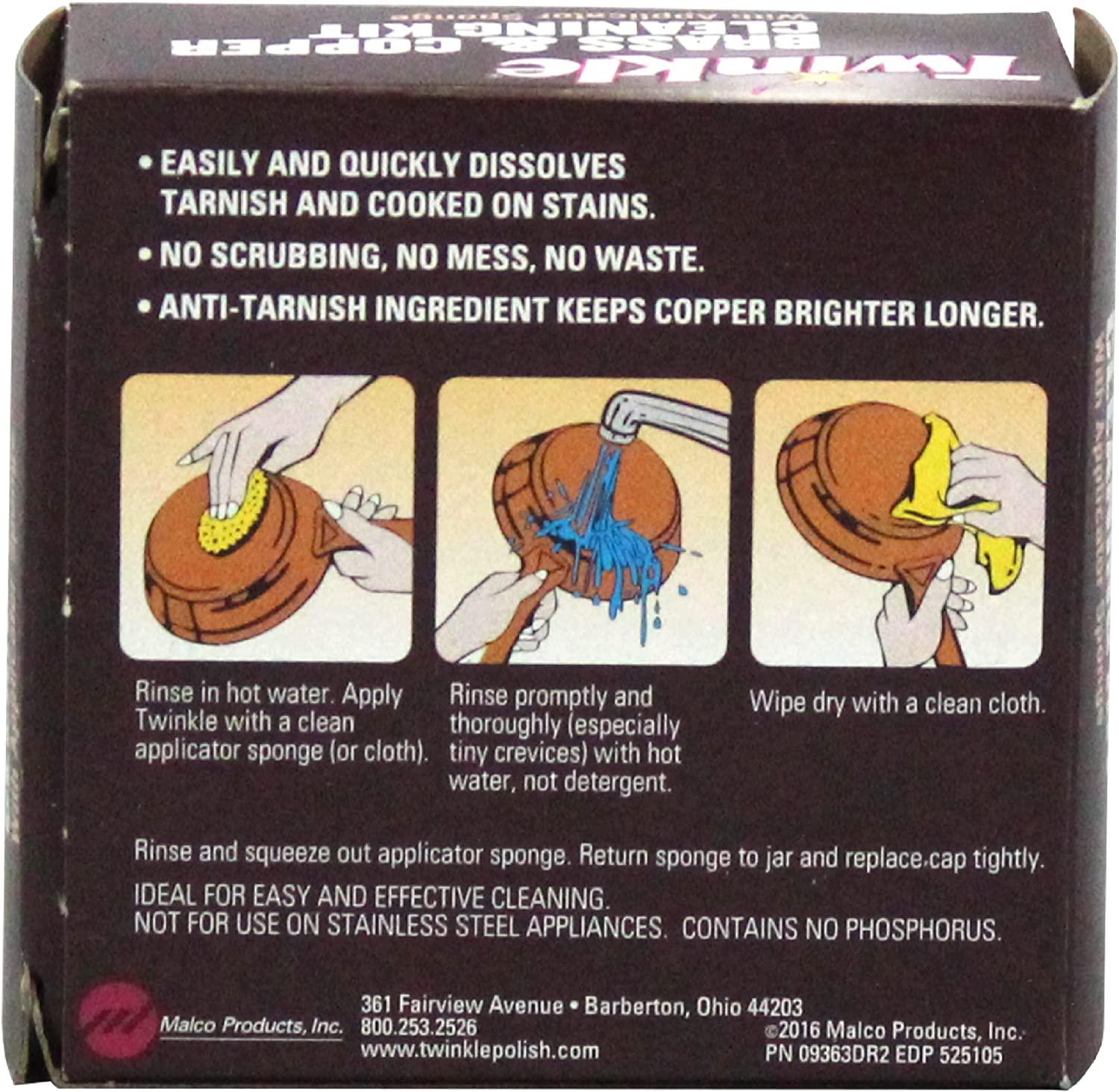 Twinkle Brass Copper Cleaning Kit - Professional Grade Polishing ...