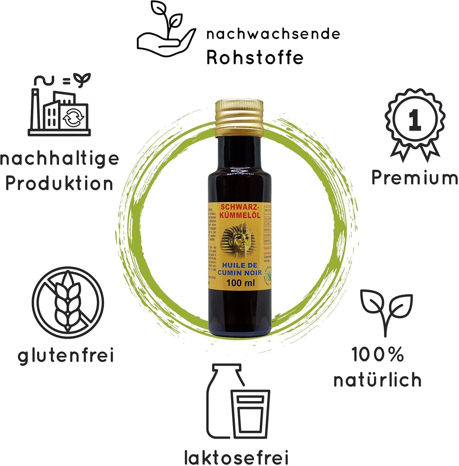 NaturGut Pure Egyptian Black Cumin Oil | 100ml Nigella Sativa - Premium ...