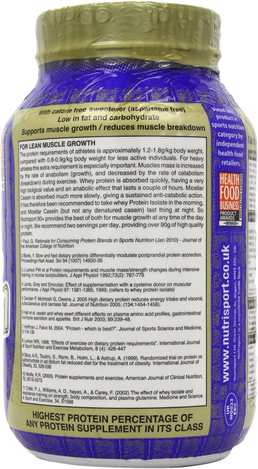 Nutrisport 90+ Protein 908g Strawberry - Premium Whey Protein Powder ...