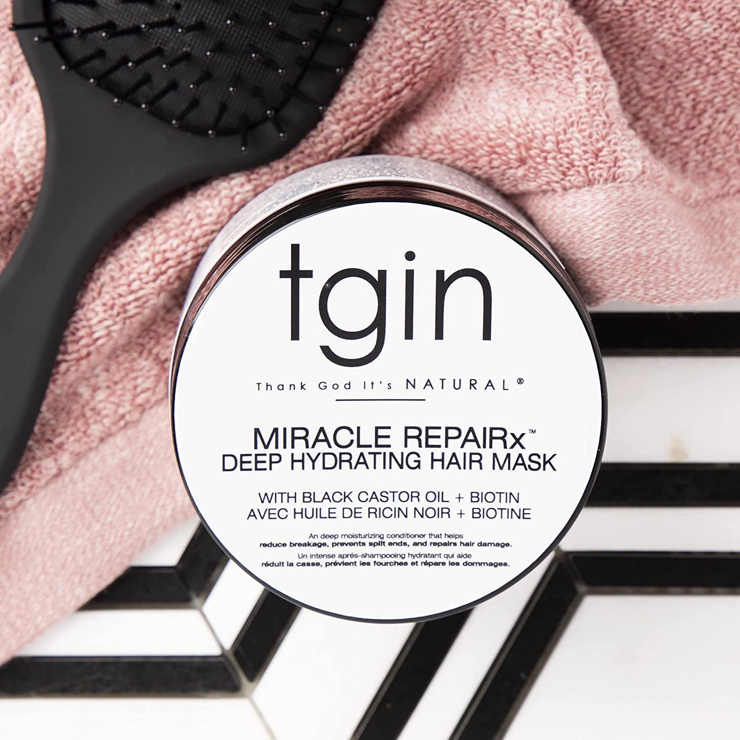 TGIN Miracle Repairx Deep Hydrating Hair Mask - For Damaged, Dry, and ...