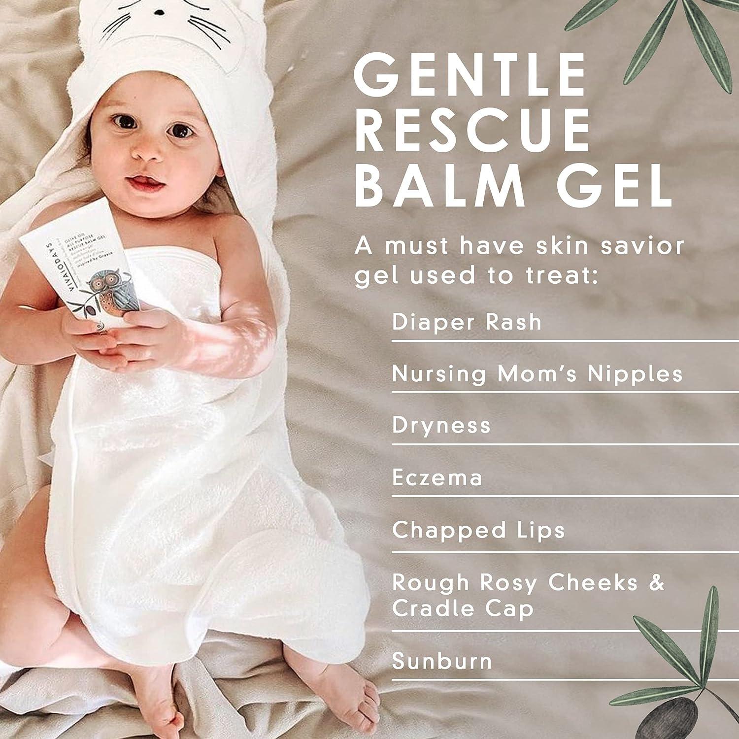 VIVAIODAYS Olive Oil Rescue Balm Gel - 100% Natural & Organic | Prevent ...