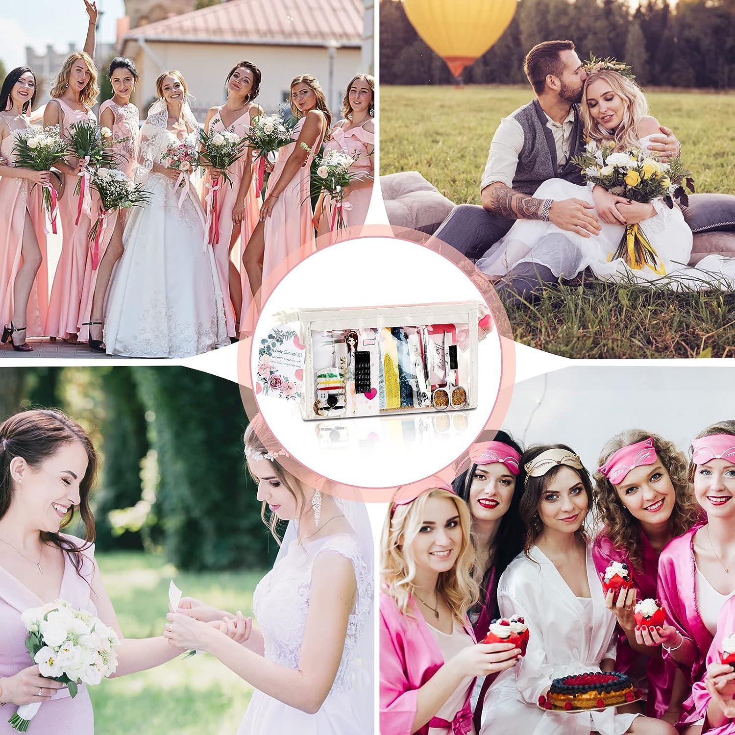 132 Pieces Wedding Survival Kit Wedding Day Bridal Emergency Kit Bridal ...