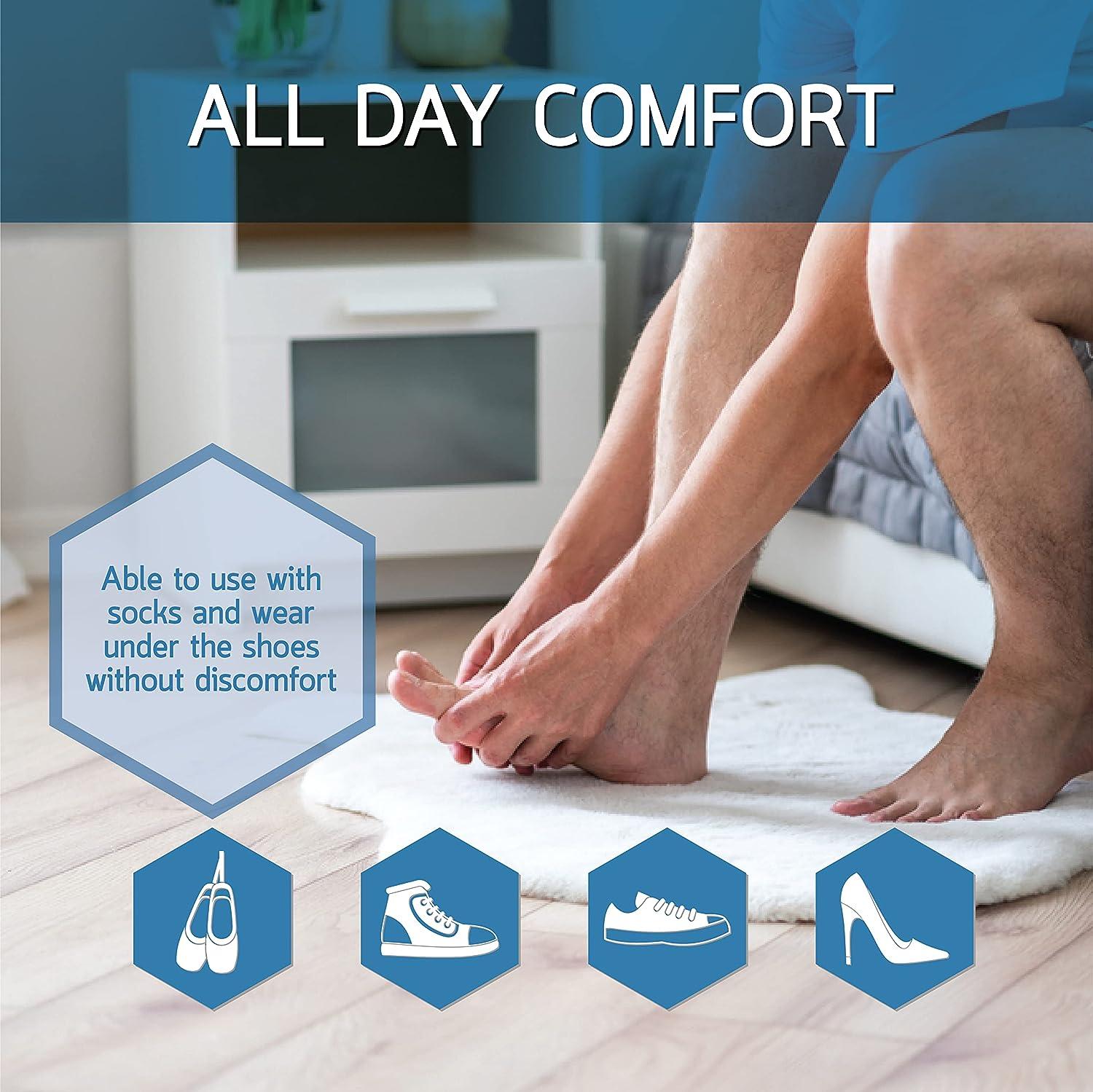 BENNARA Hammer Toe Straightener - Set of 2 White Toe Separators for ...