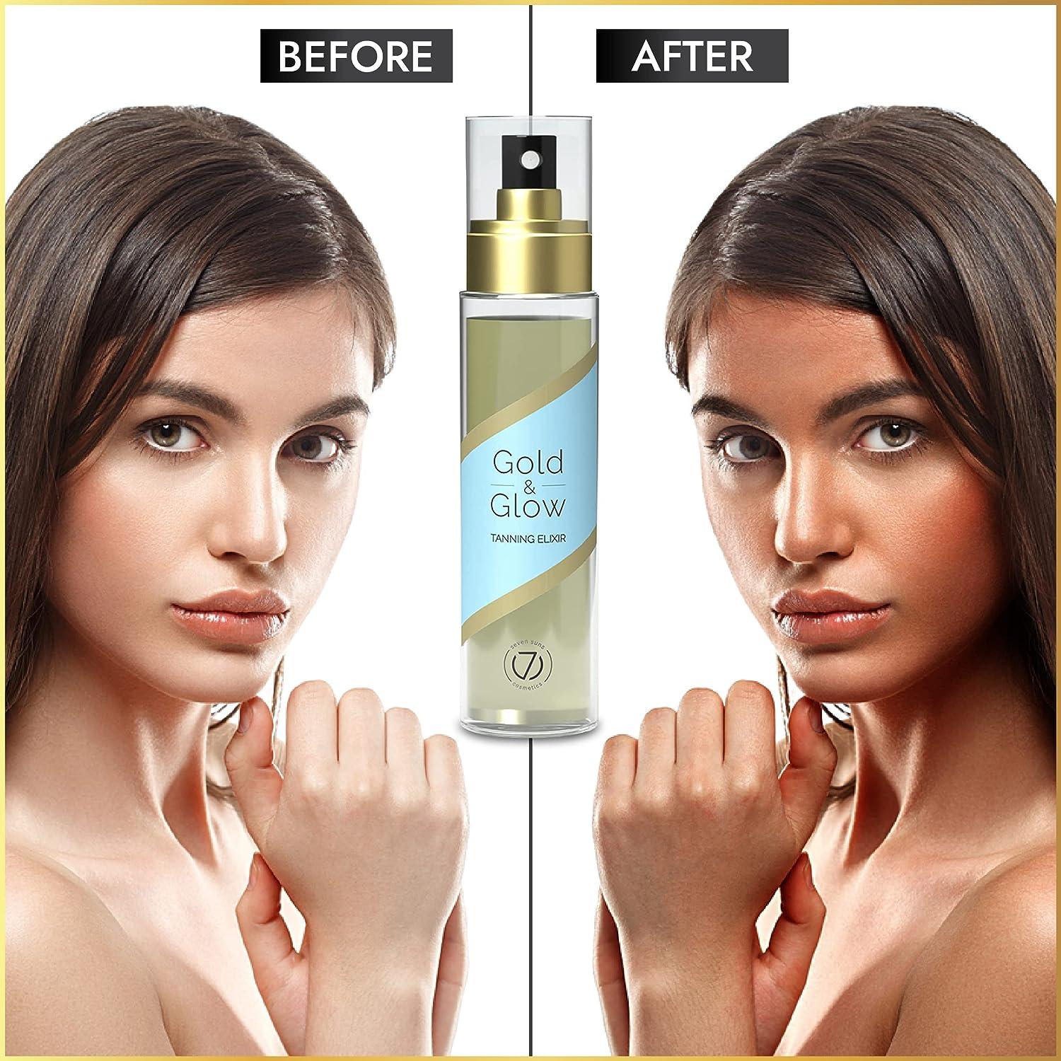 7 Suns Cosmetics Tanning Accelerator Gold & Glow Dry Oil - Indoor ...