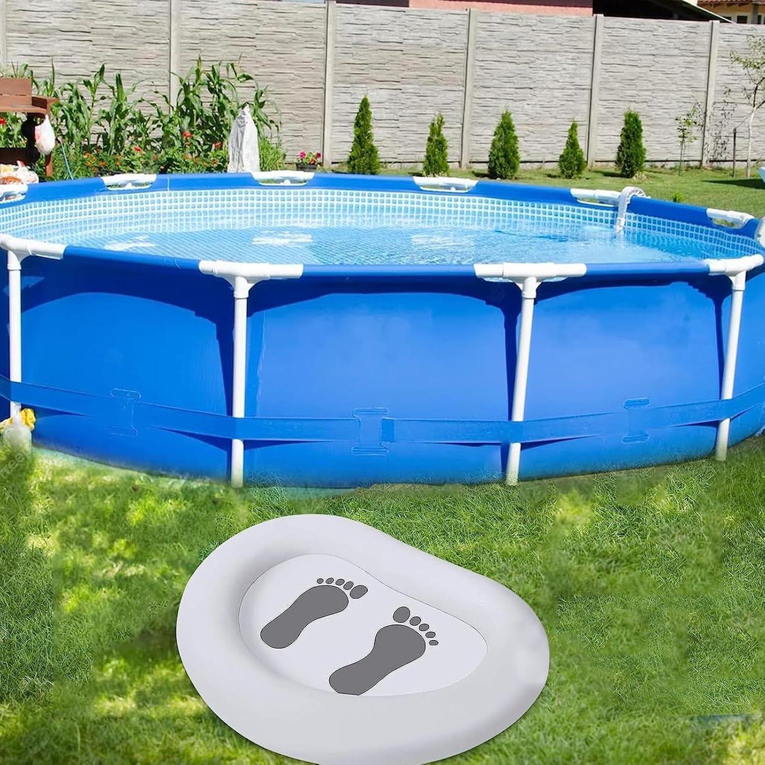 Foot Basin for Pool | Portable Pool Feet Washer White Swimming Pool ...