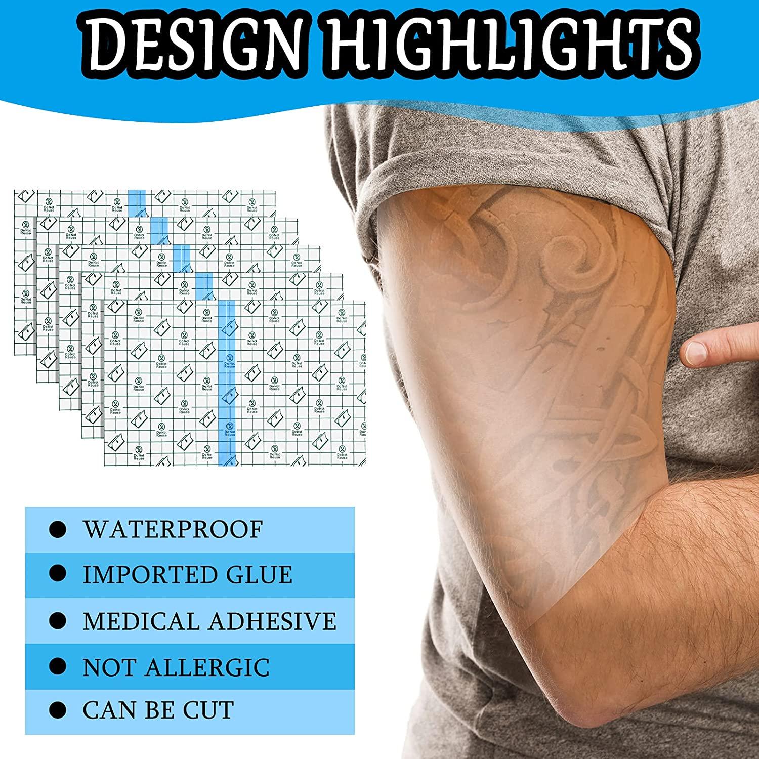 Waterproof Transparent Stretch Bandage Cover 6x10 Inches - Pack of 36