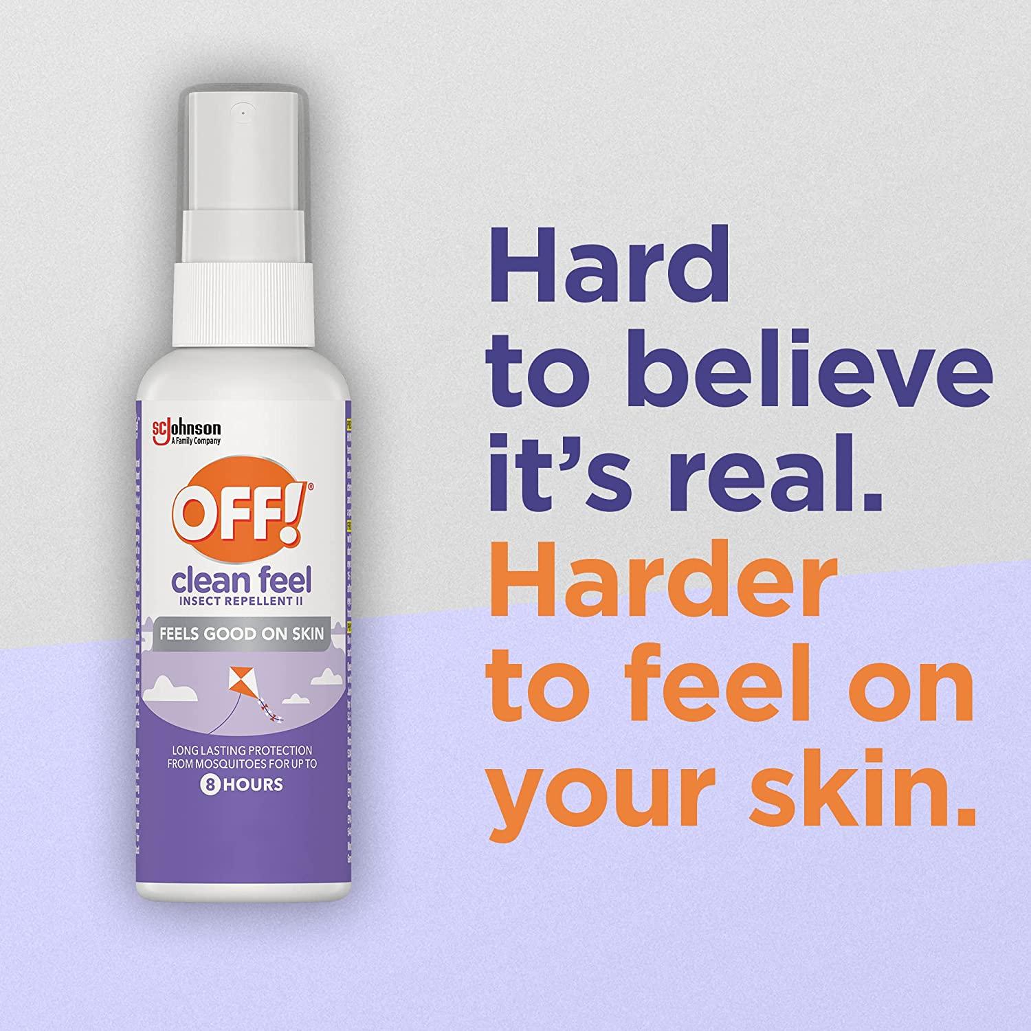 OFF! Clean Feel Insect Repellent Spritz 4 oz - 20% Picaridin Formula ...