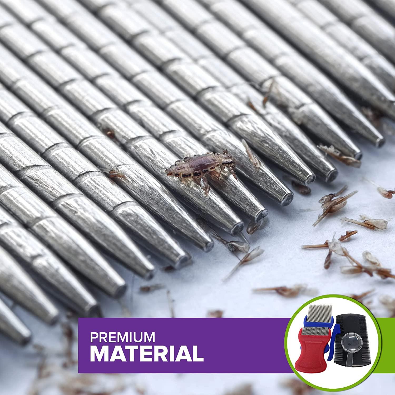 Premium 5 Piece Lice Comb Kit - Complete Nit Removal Set with Fine ...