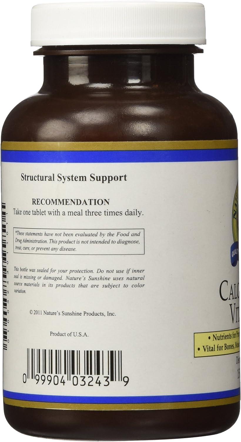 Nature's Sunshine Calcium Plus Vitamin D 150 Tablets Kosher | Powerful ...