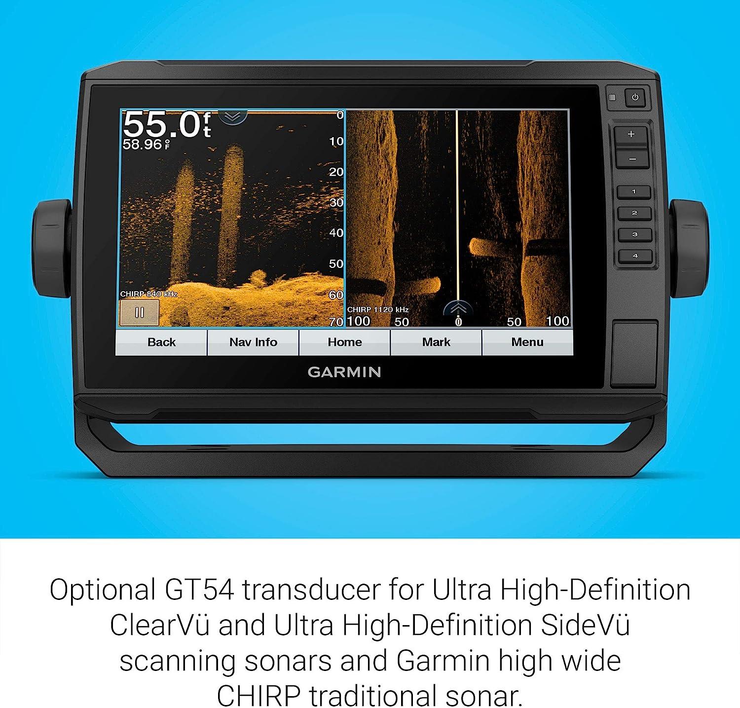 Garmin ECHOMAP UHD 93sv 9 Touchscreen Chartplotter with LakeVu g3 and ...