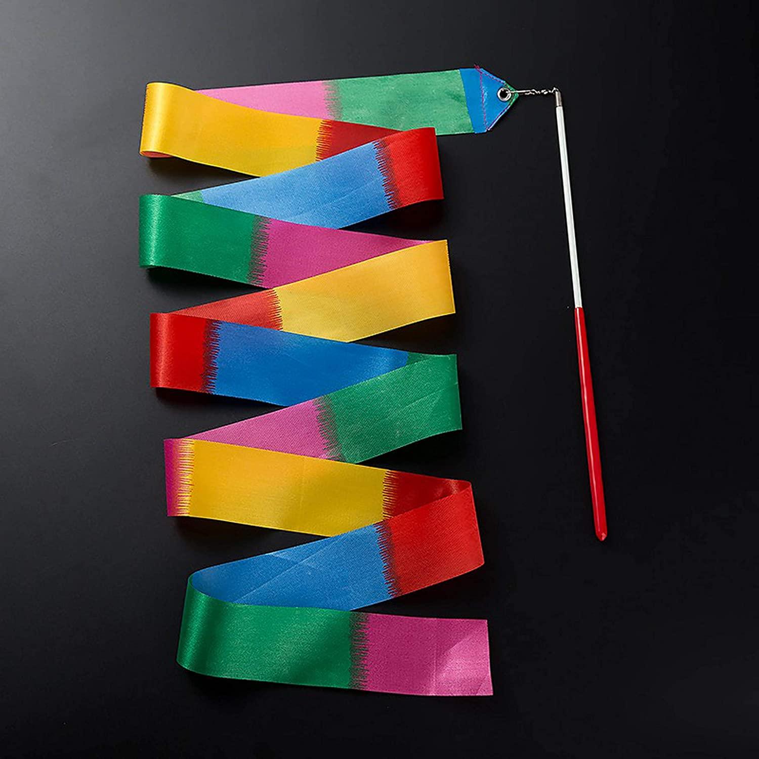 Whaline Dance Ribbons - Rhythmic Gymnastic & Baton Twirling Streamers ...