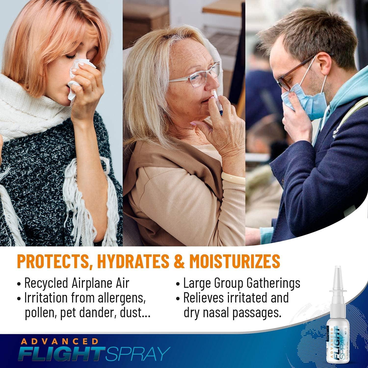 Flight Spray Advanced Nasal Nose Spray - Hydration & Air Humidifier ...