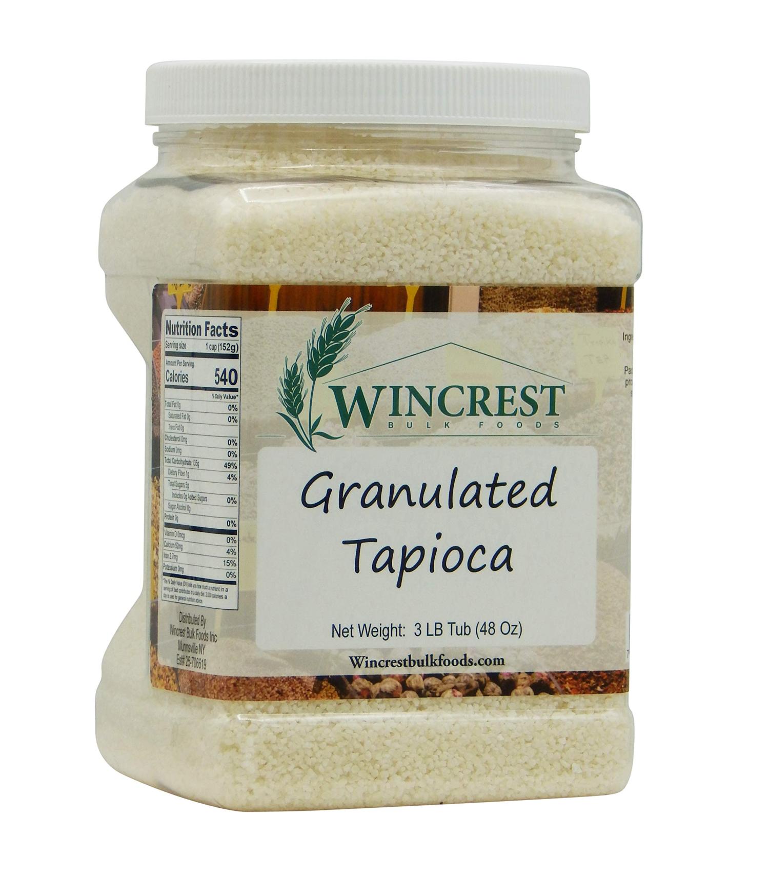 Premium Granulated Tapioca - 3 lb Tub | High Quality Tapioca Pearls ...