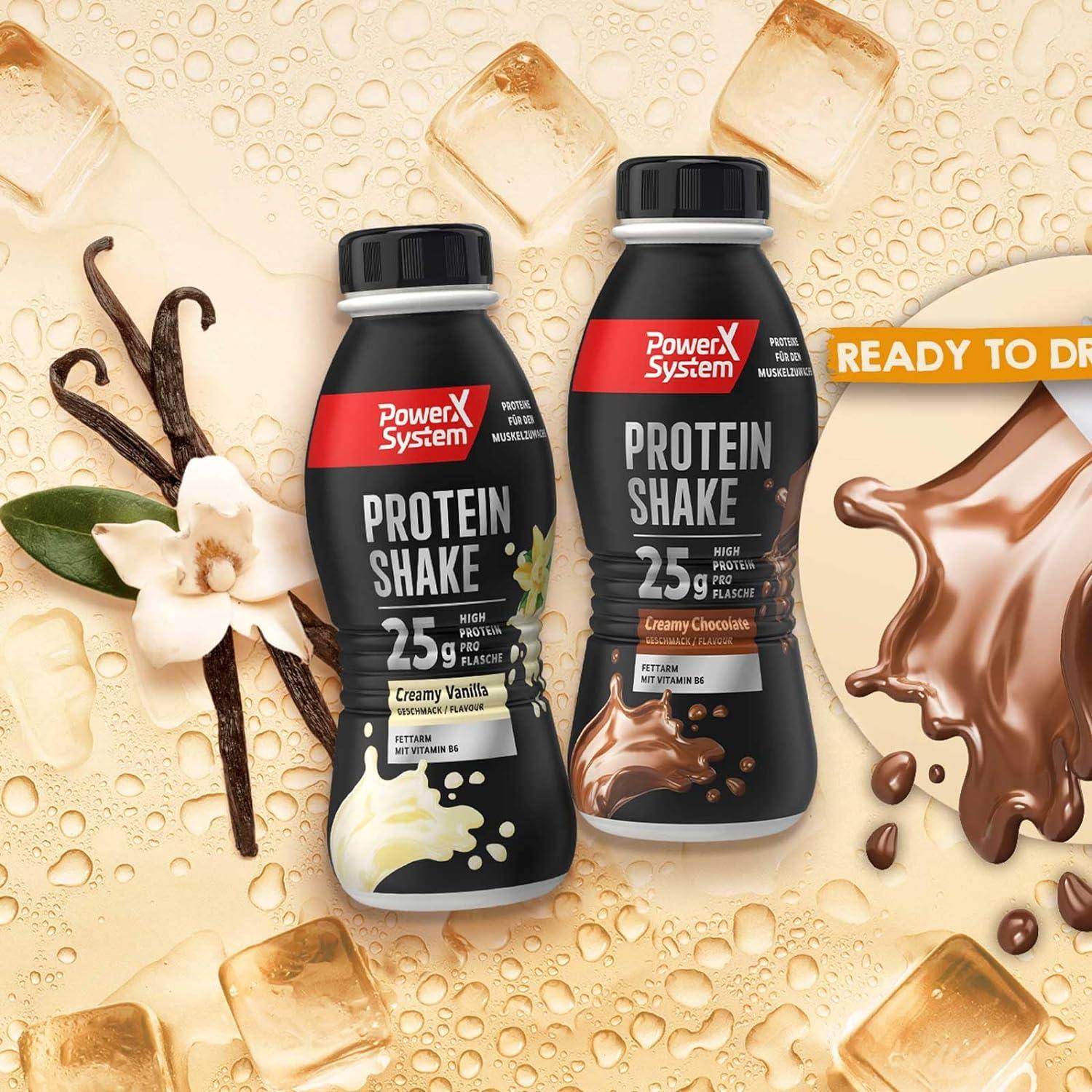 Power System Protein Shake Creamy Chocolate - 6 Pack of High Protein ...
