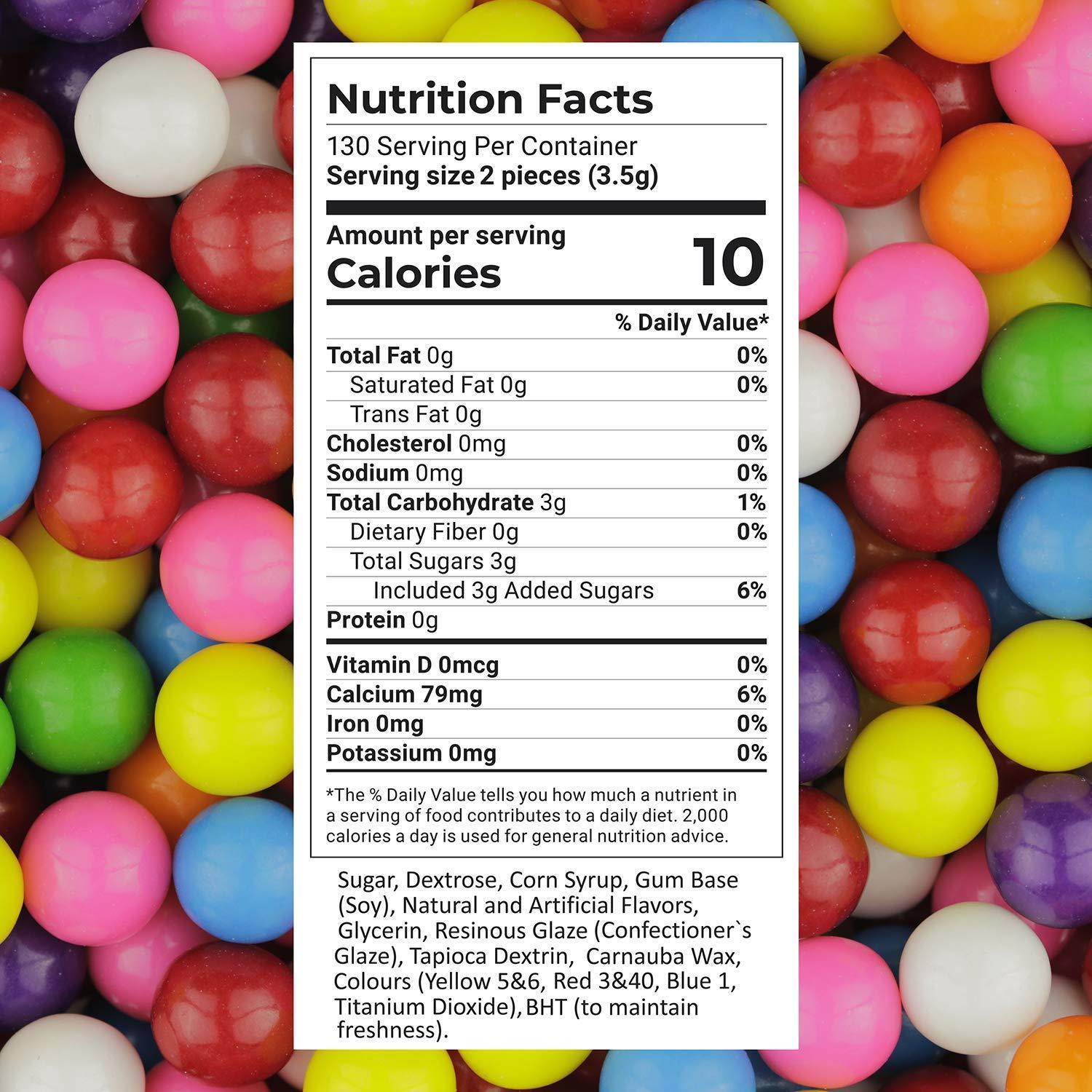 Gumball Machine Refill Bubble Gum 1lb - Premium Gumballs for Candy ...