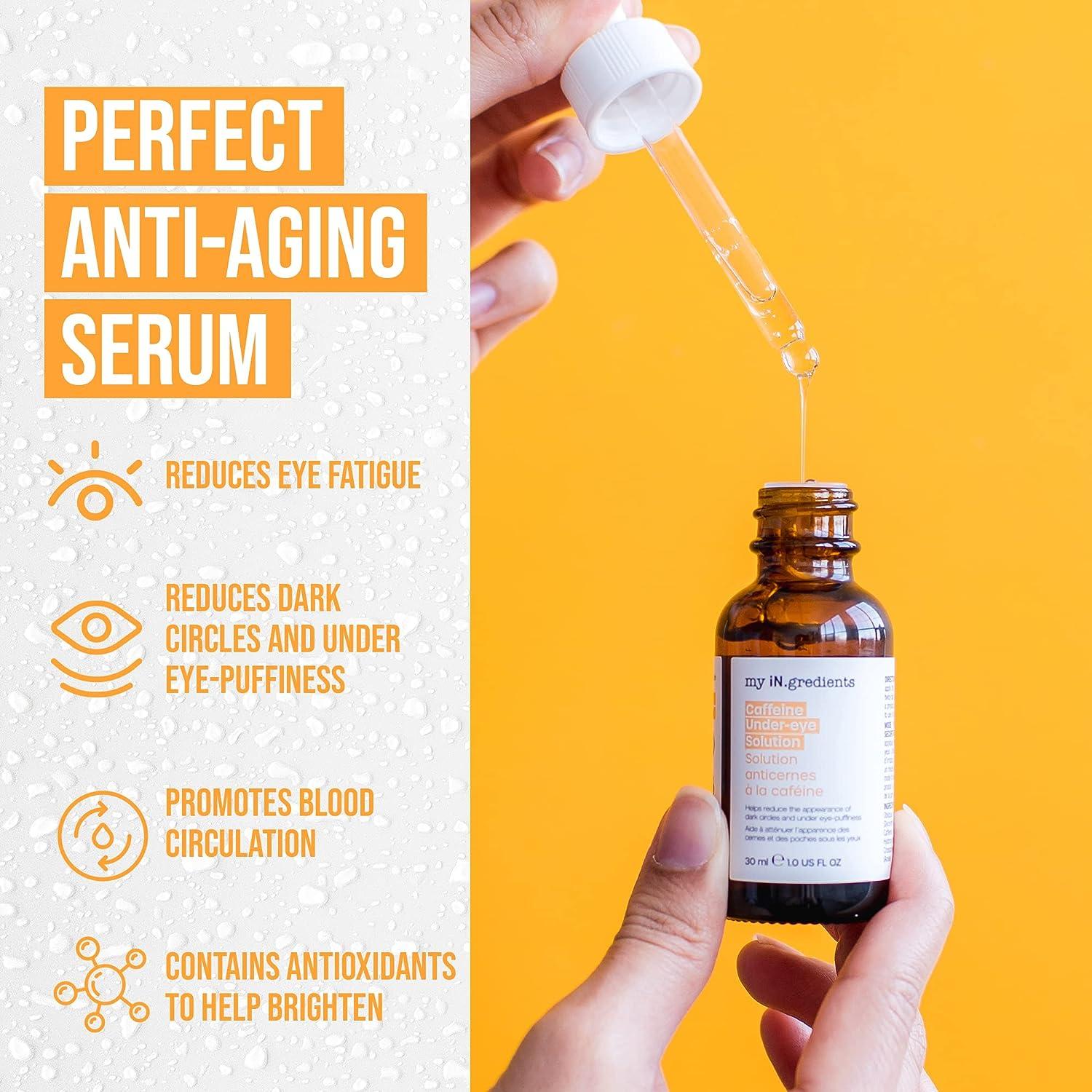 iN.gredients Caffeine Under-Eye Solution for Dark Circles, Puffiness ...