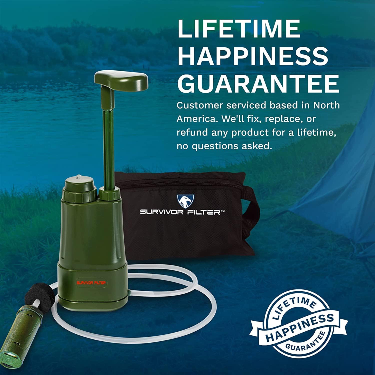 Survivor Filter Pro Water Purification System - 99.999% Virus Bacteria ...