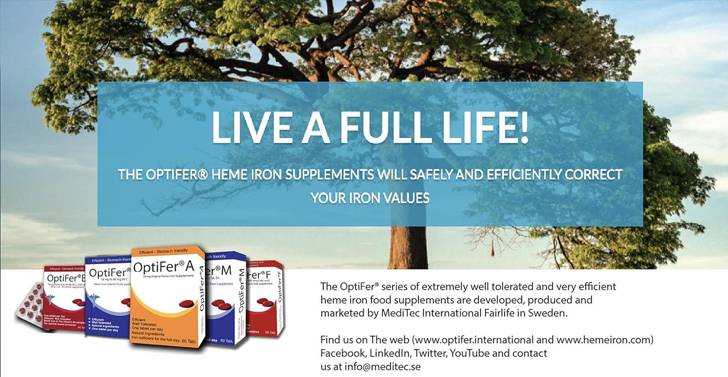 OptiFer F 60 Tablets: Natural Heme Iron & Folic Acid Supplement | Buy ...