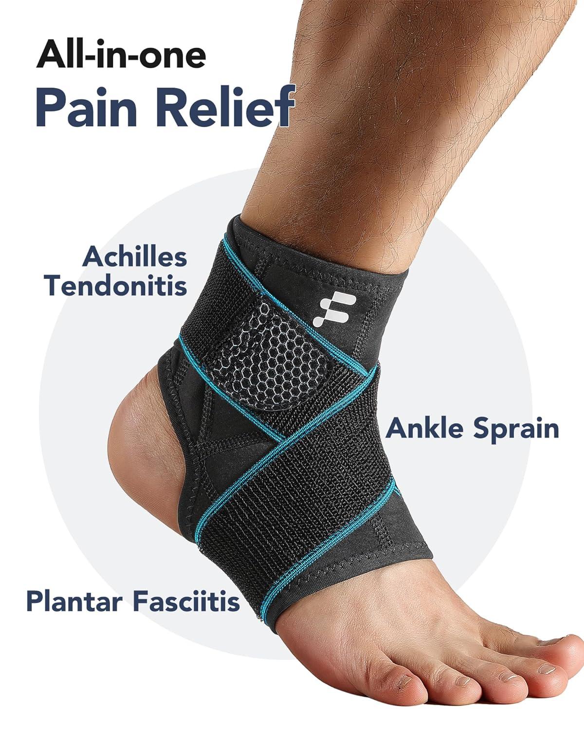 Fitomo Ankle Support Brace | Compression Strap for Plantar Fasciitis ...