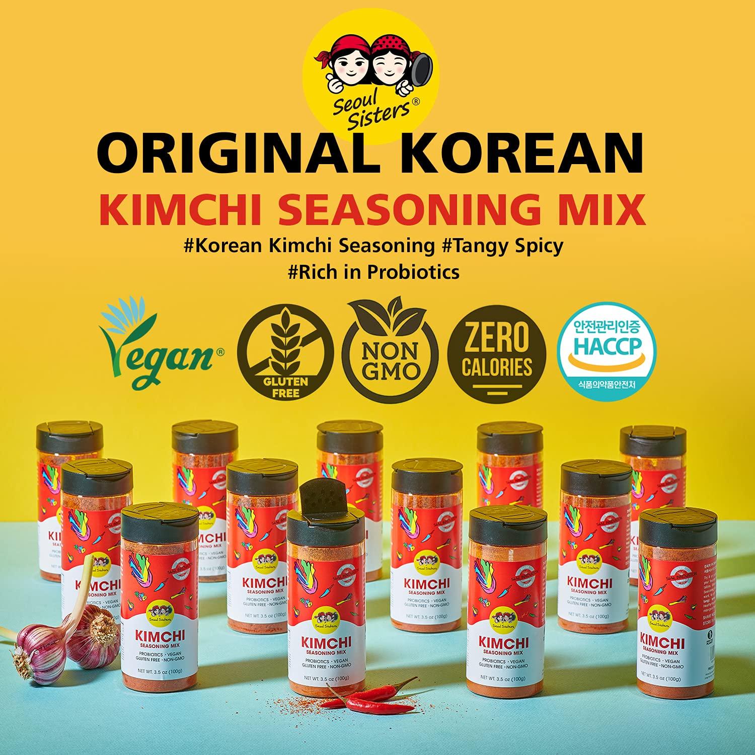 SEOUL SISTERS Korean Kimchi Powder Seasoning Mix - Spicy 3.5 oz (100g ...