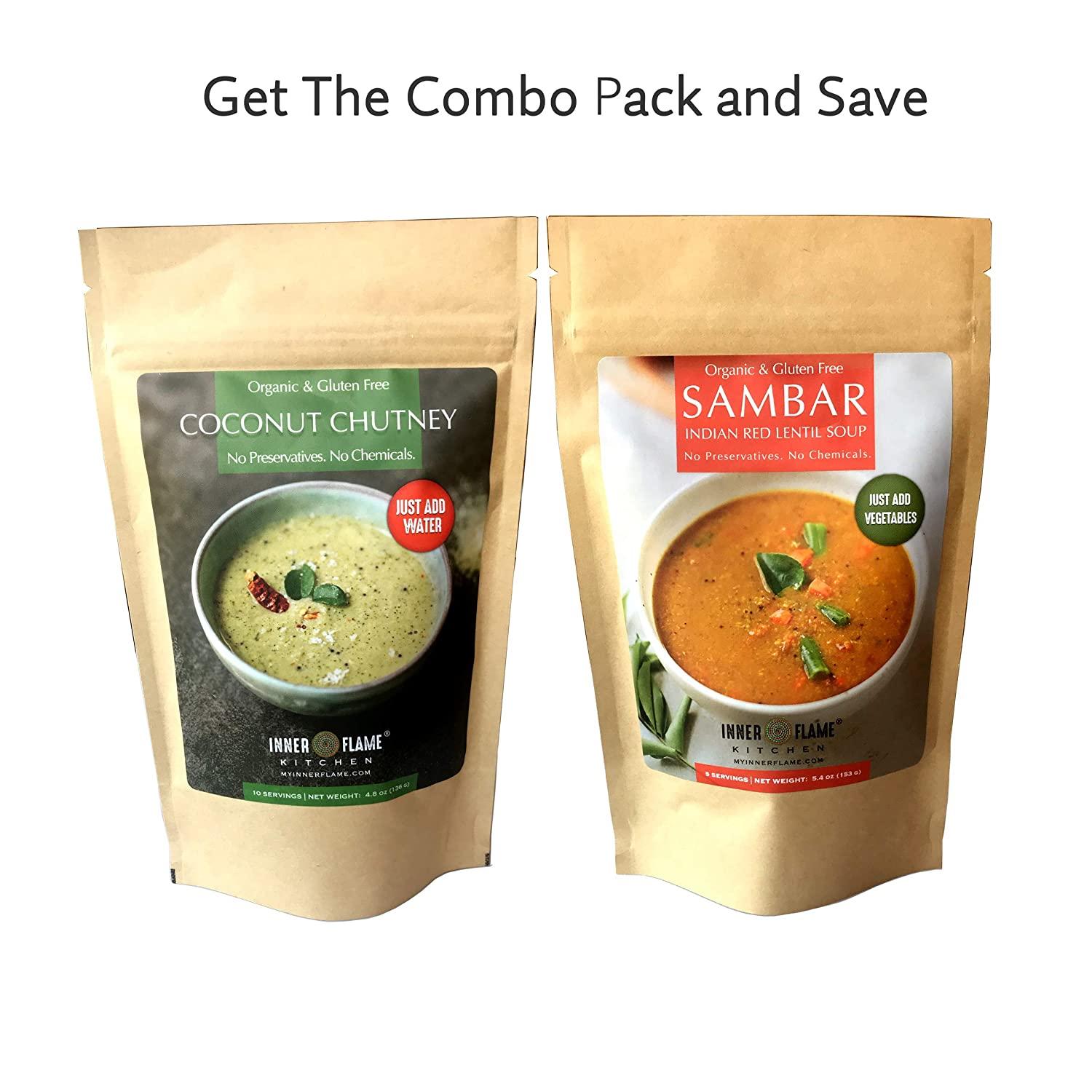 Inner Flame Authentic Instant Sambar Powder | South Indian Style Red ...