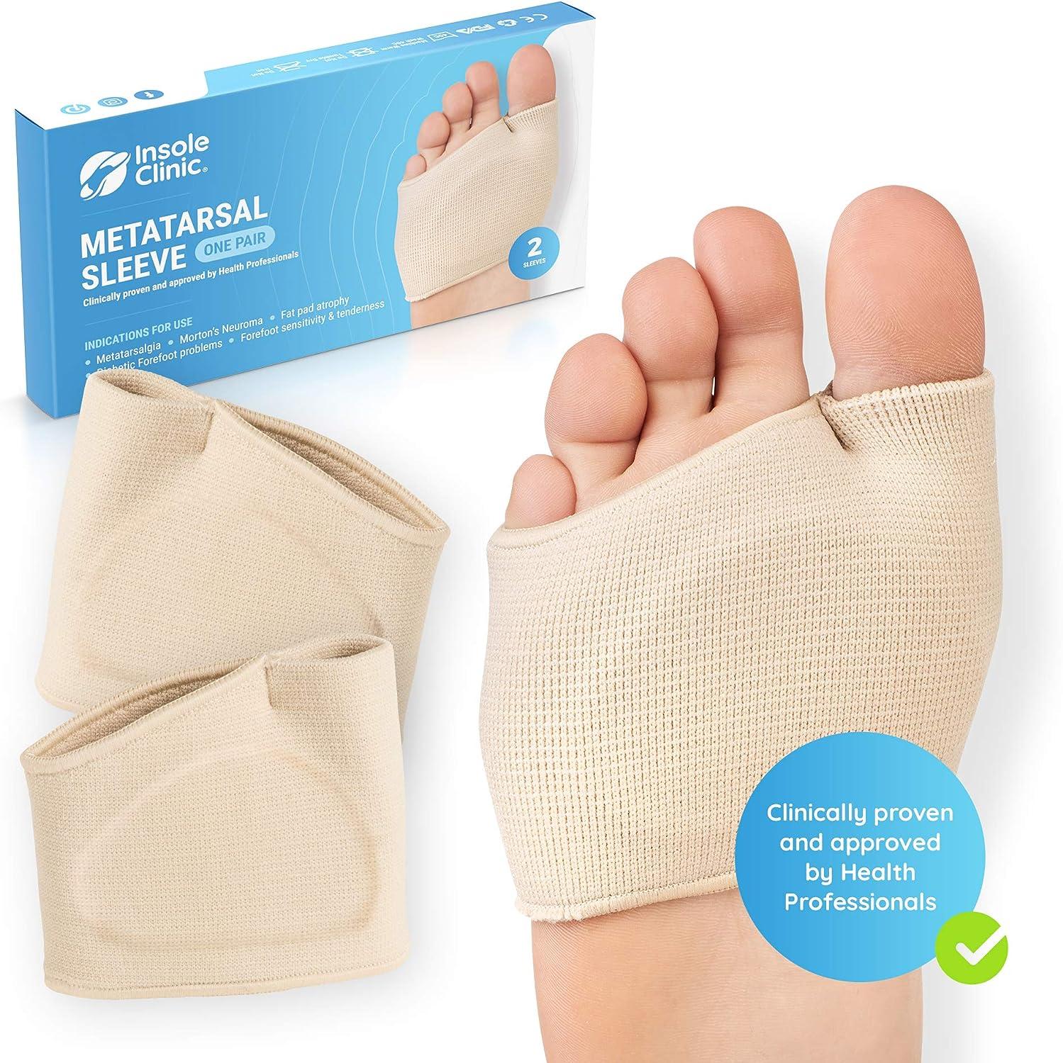 Insole Clinic Metatarsal Pads for Pain Relief - Men Women L XL - Beige ...