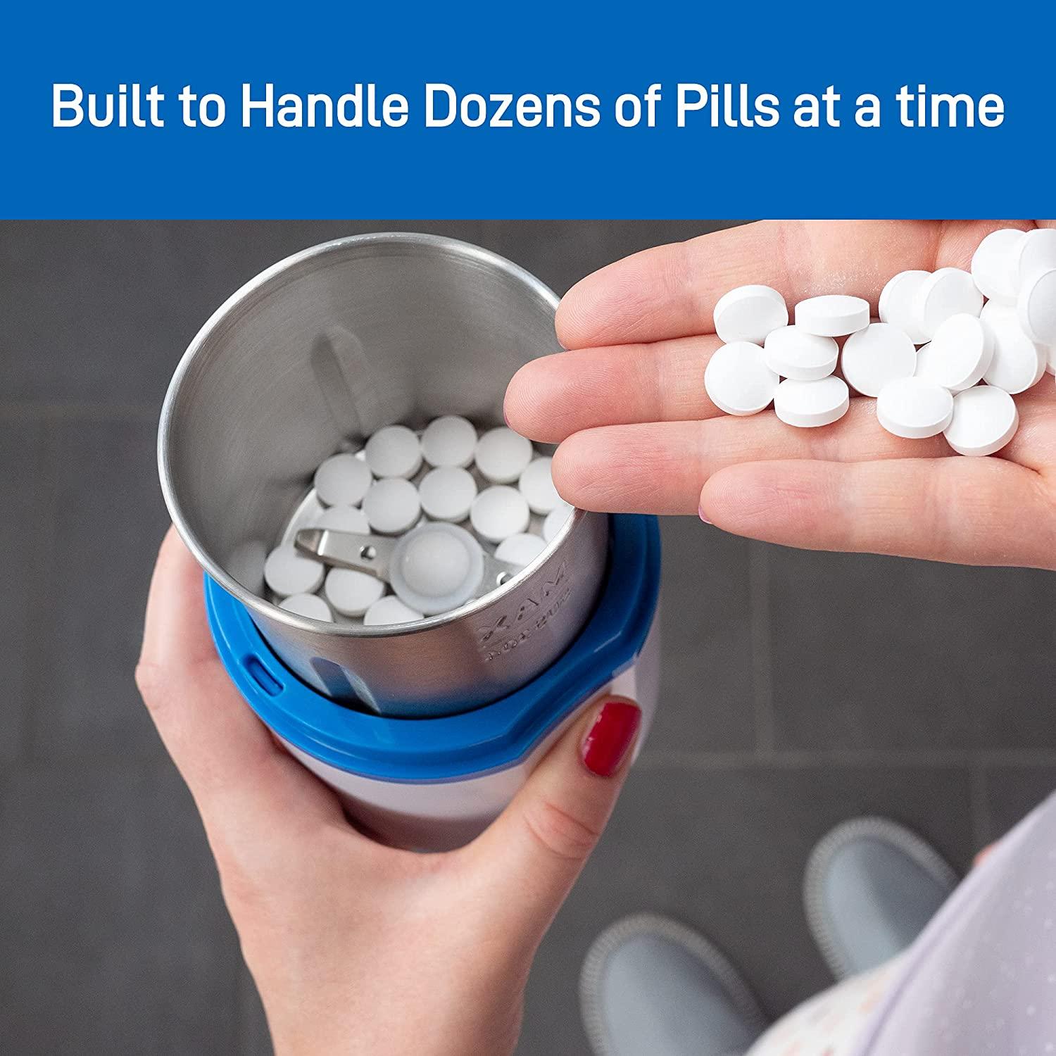 Electric Pill Crusher Grinder - Fine Powder Electronic Pulverizer for ...