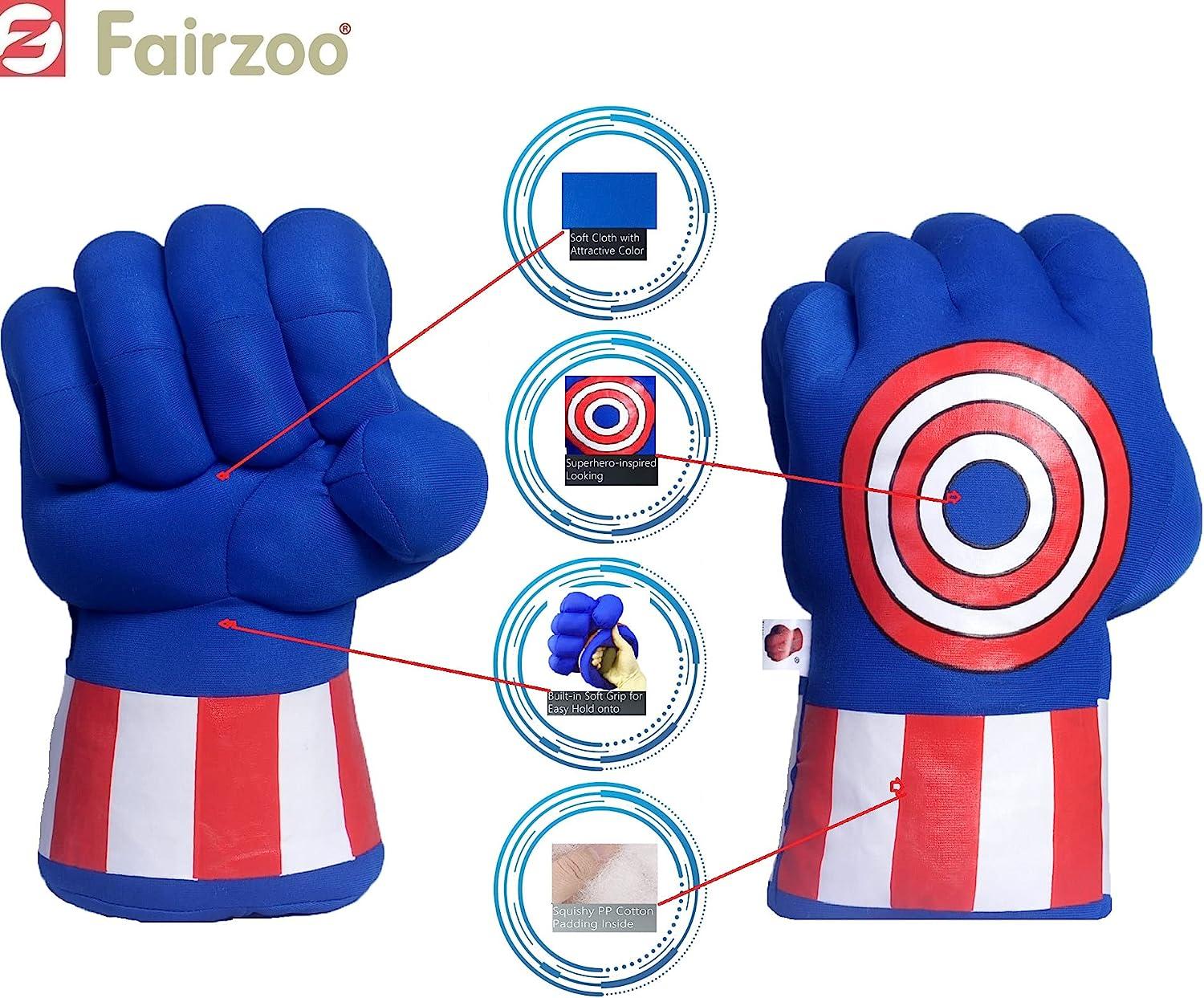 Incredible HOK Superhero Gauntlet Smash Hands Fists Plush Gloves Pair ...