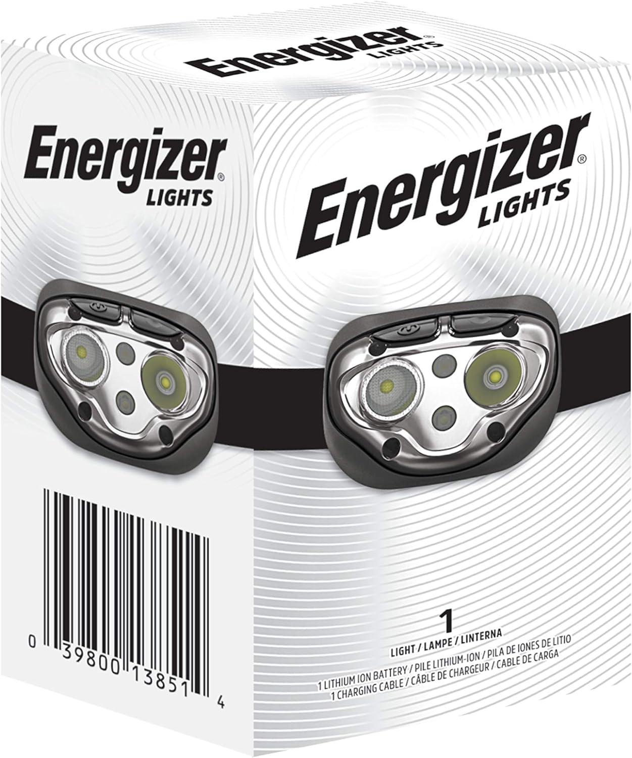 Energizer Rechargeable LED Headlamp - Water Resistant, High-Powered ...