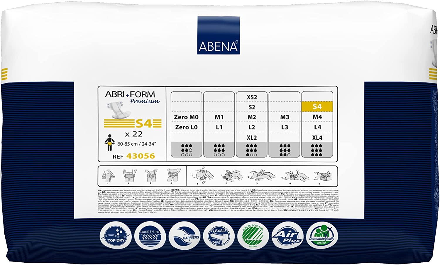 Abena Abri-Form Premium Incontinence Briefs Level 4 - Small 22 Count ...
