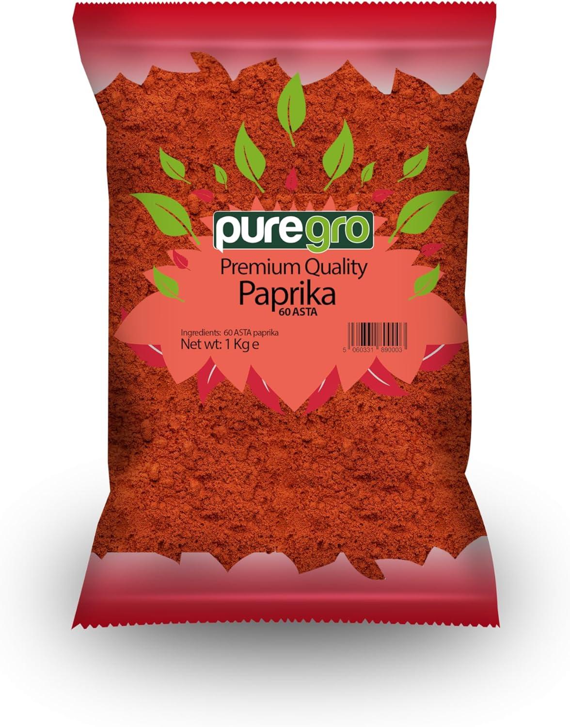 Puregro Paprika 60 Asta 1kg | Paprika | All Purpose Seasoning Spice ...