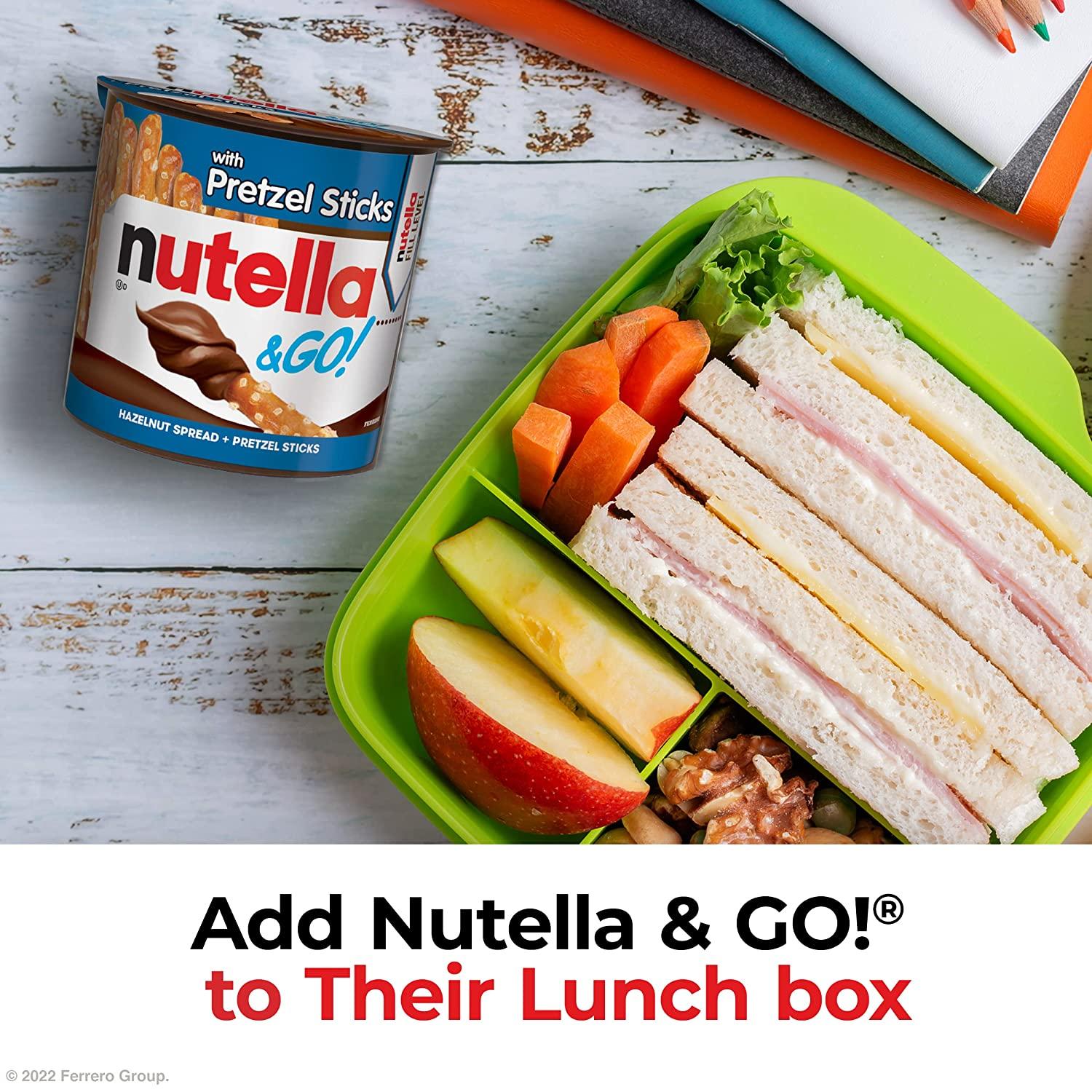 Nutella & GO Hazelnut Cocoa Spread with Pretzel Sticks 1.9oz - 24 Pack ...