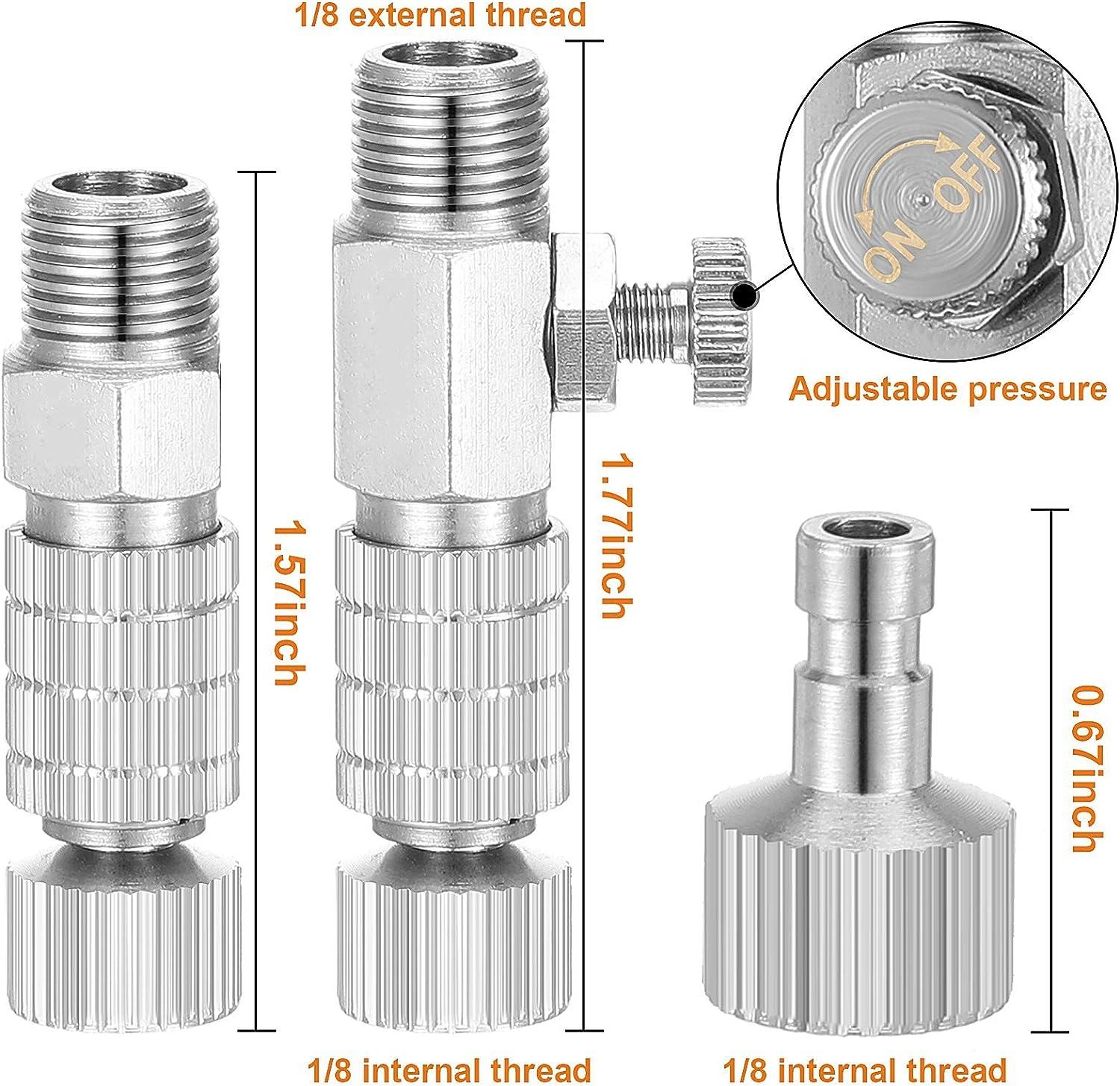 15-Piece Airbrush Quick Release Coupling Adapter Kit for Air Compressor ...