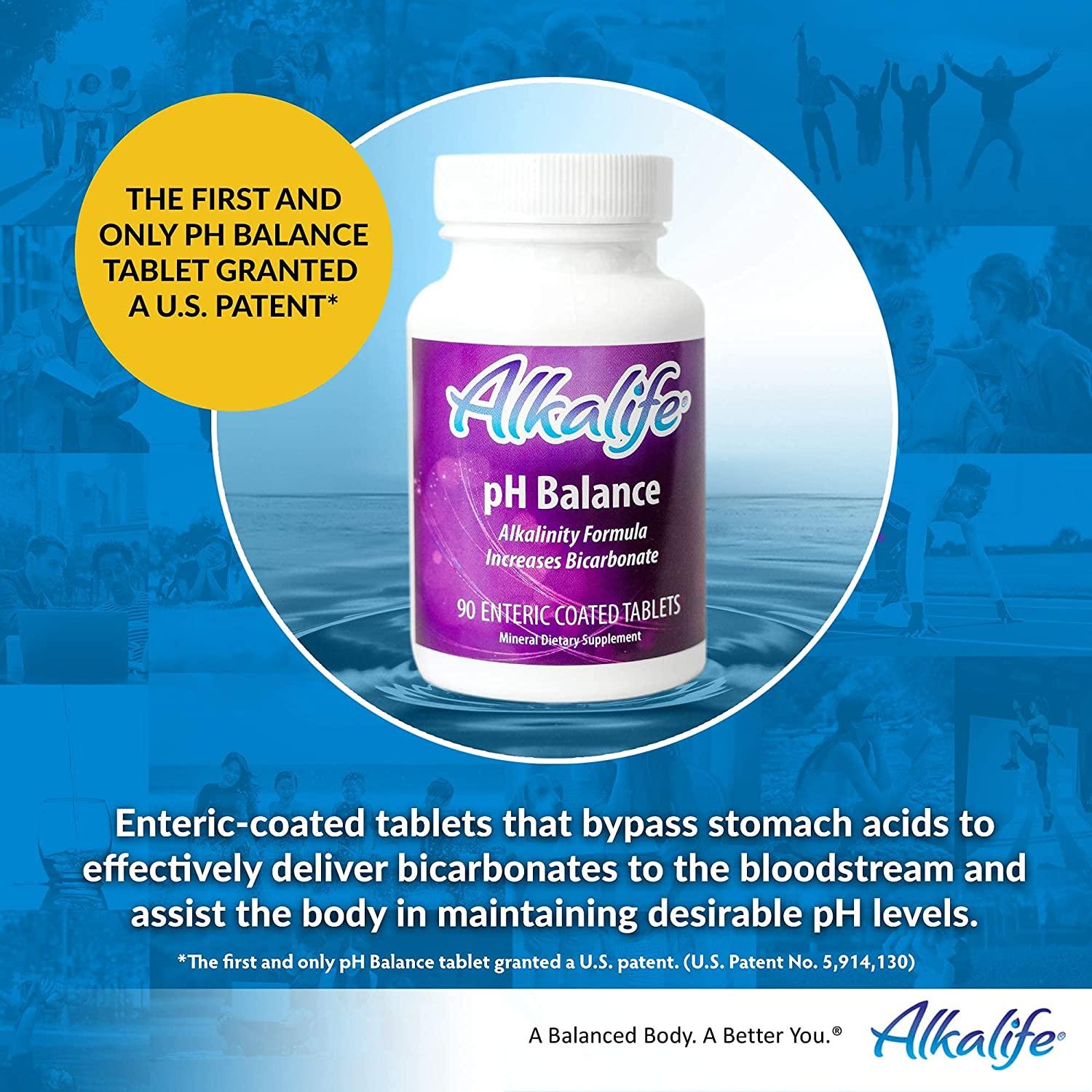 Alkalife pH Balance Tablets - Patented Formula for Immune Support ...