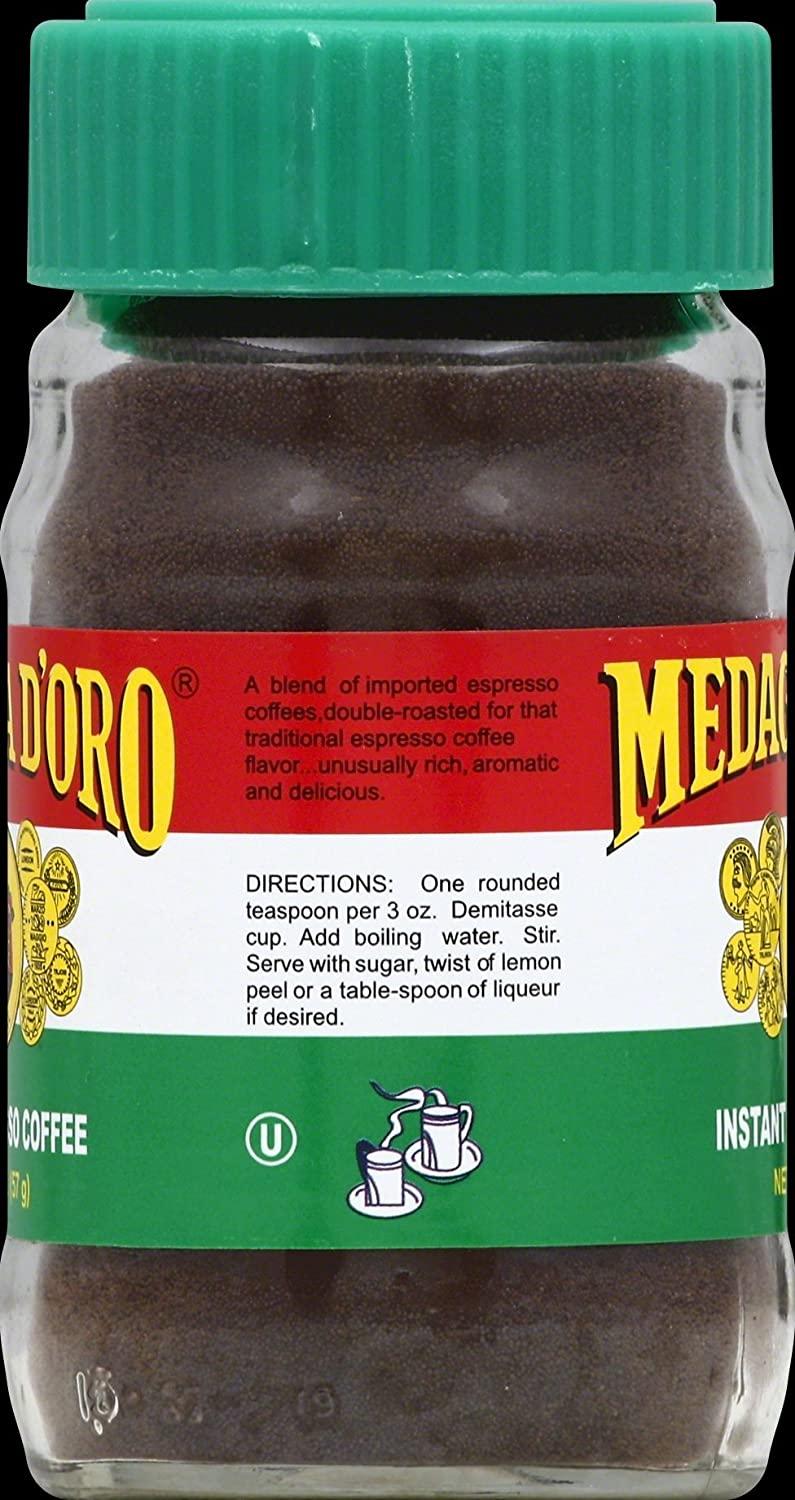 Medaglia D'Oro Espresso Style Instant Coffee 2oz (12 Pack) | Buy Now ...