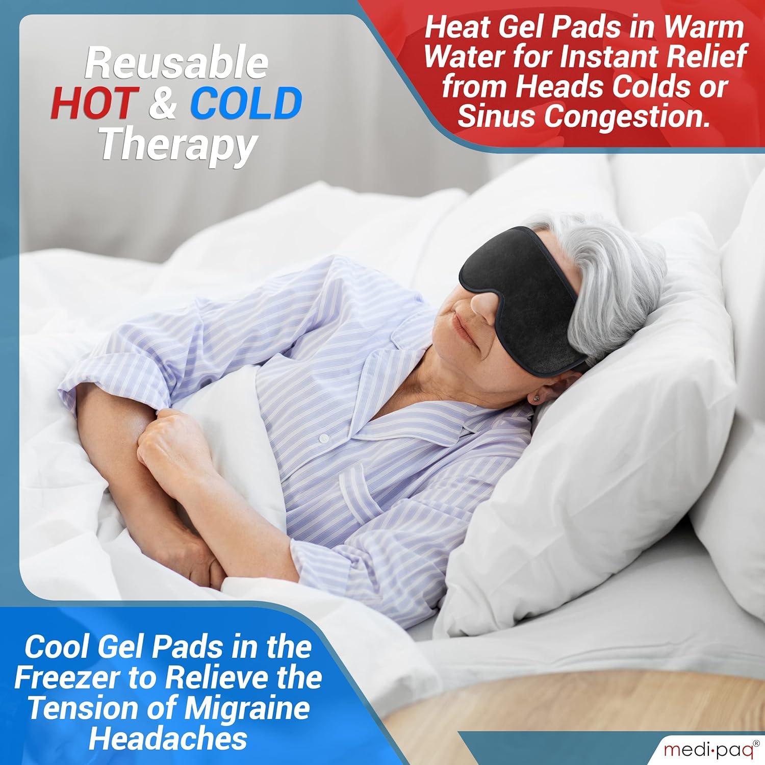 Medipaq Deluxe Magnetic Gel Eye Mask - Hot or Cold Relief for Swelling ...