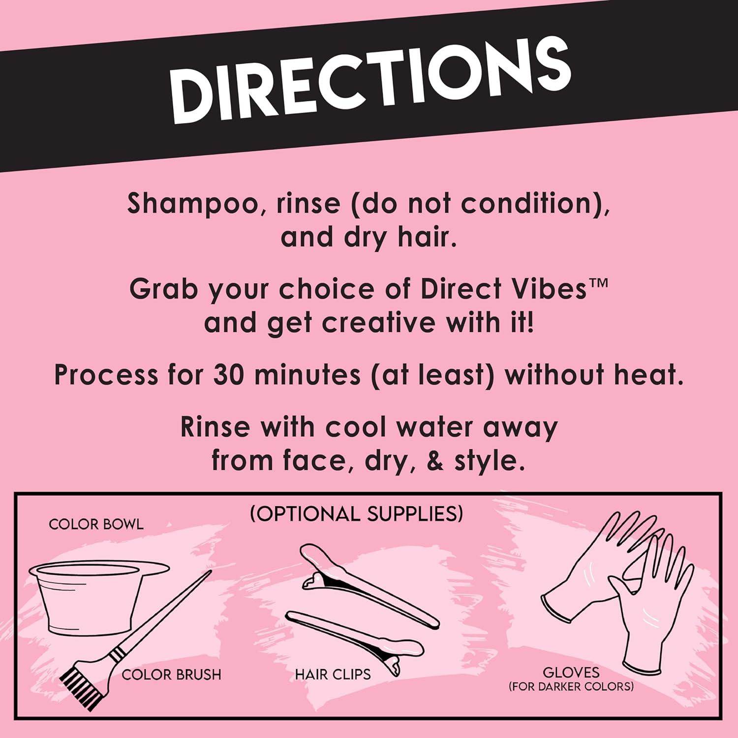 Buy Direct Vibes Semi-Permanent Hair Color in Silver | Vibrant Long ...