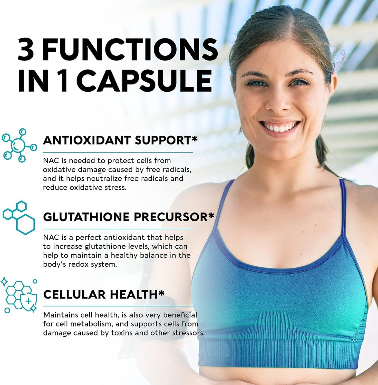 Citrus Bergamot & NAC Capsules - Heart Health Support - 1400mg 30:1 ...