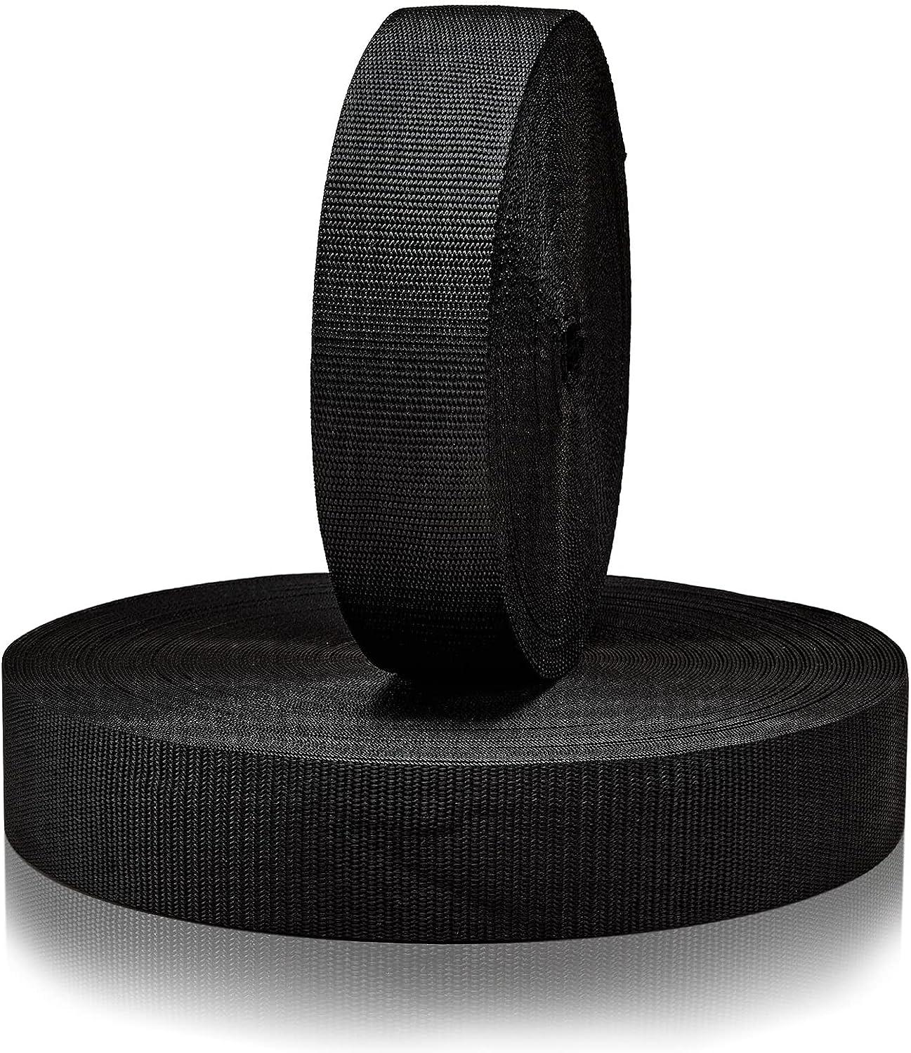 Tinup Webbing 2 Inch Polypropylene Webbing Black Heavyweight- Heavy ...