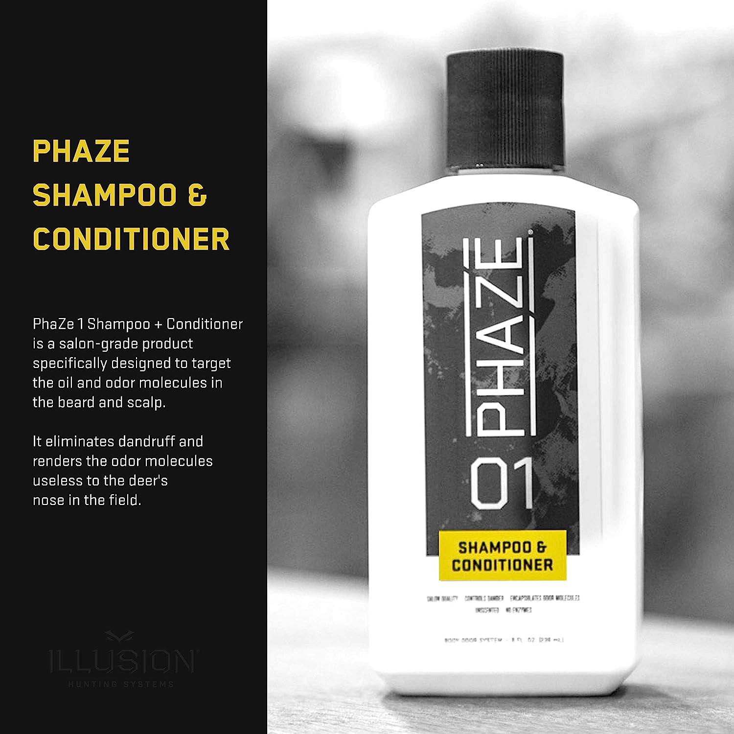 PhaZe 1 Shampoo + Conditioner - #1 Deer Hunter's Scent Elimination ...