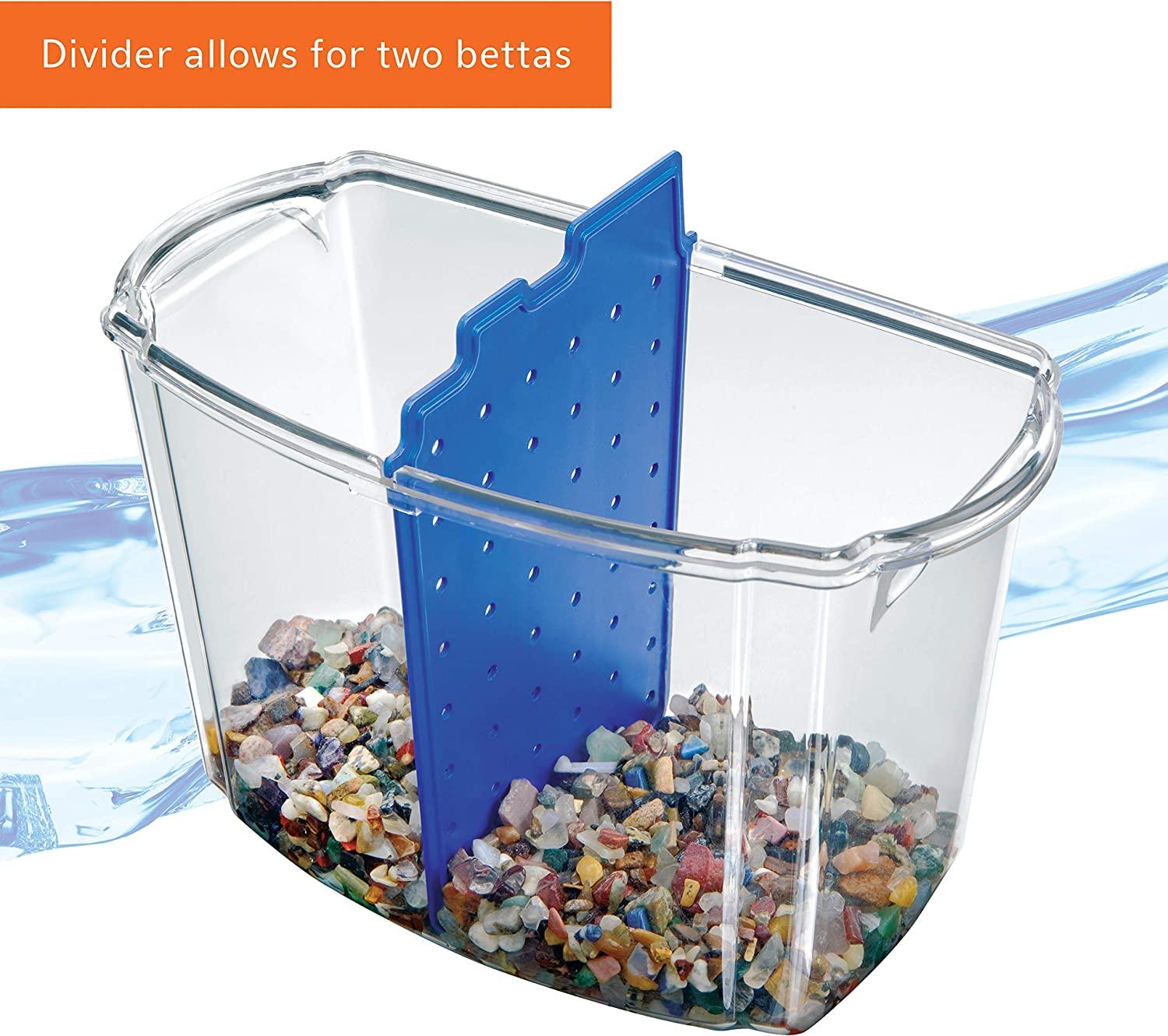 Aqueon Betta Bowl Kit Blue - .5 Gallon | Complete Betta Fish Tank Set ...