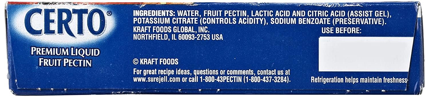 Certo Premium Liquid Fruit Pectin - 6 fl oz Box | Buy Online | Buy Now ...
