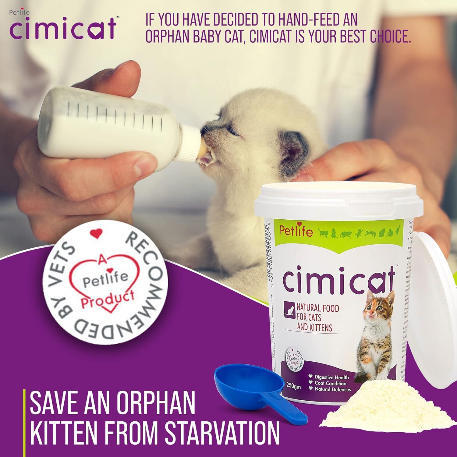 Petlife Cimicat Kitten and Cat Milk Supplement - Vet Recommended ...