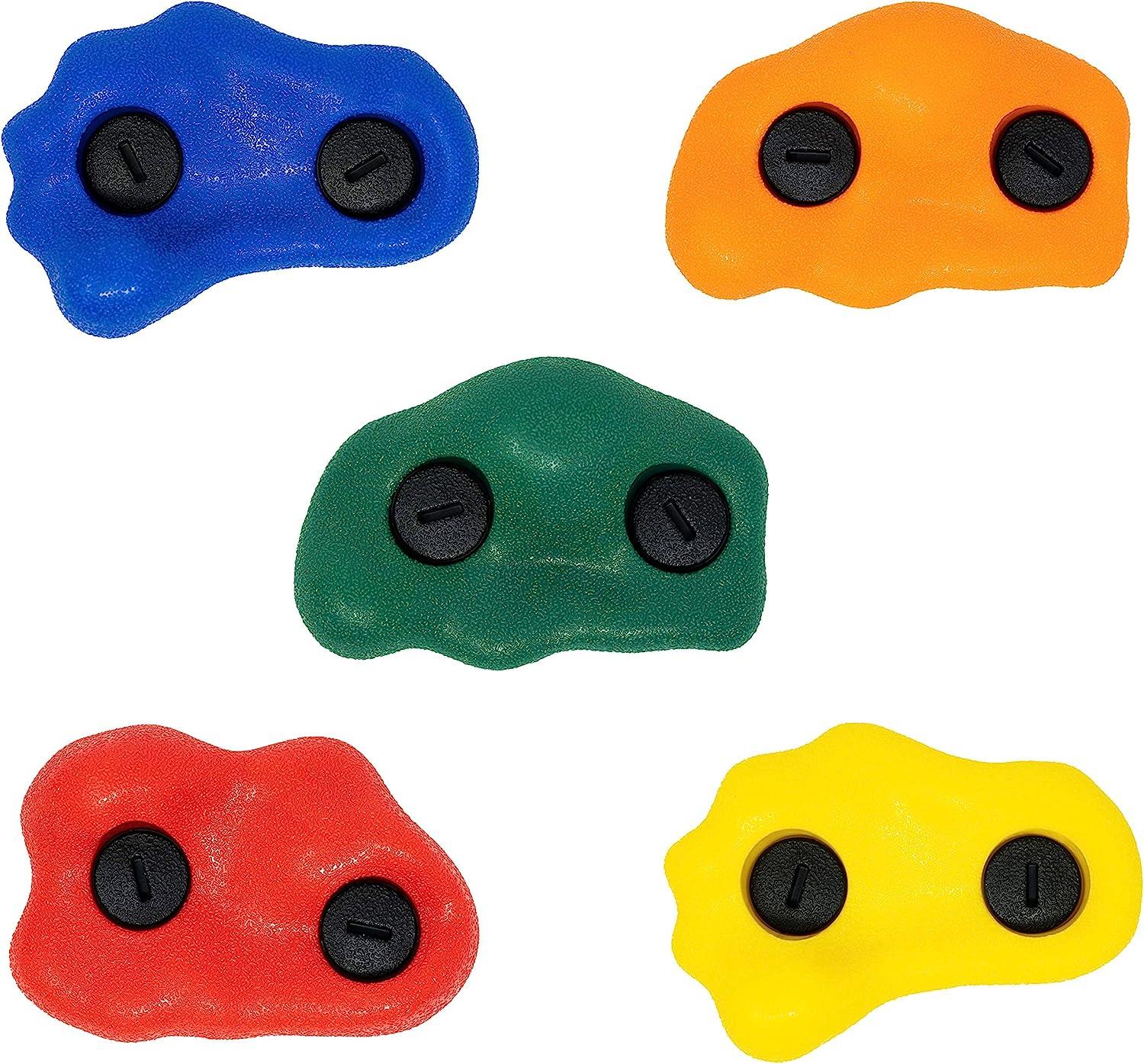 Squirrel Products Kids Rock Climbing Holds - 20 Pack with Safety Rock ...