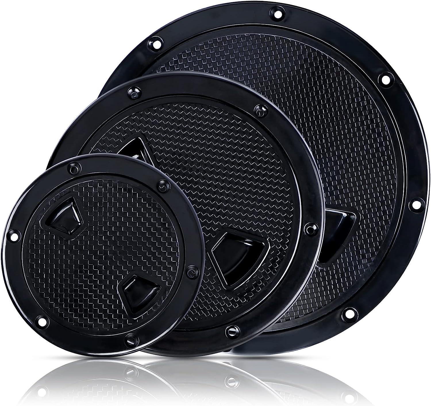 SmartMarine Black Non-Slip Round Boat Hatch 4 6 8 - Detachable Cover ...