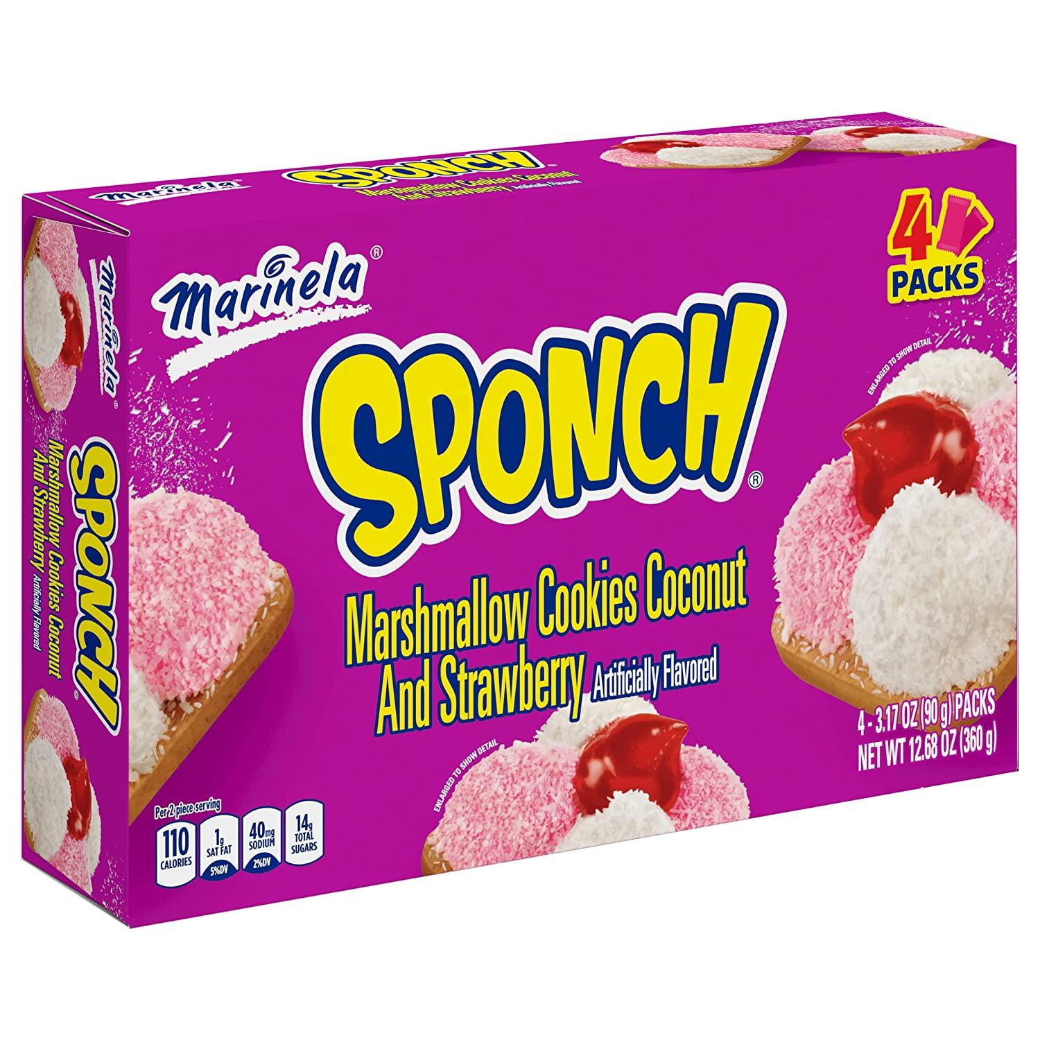 Marinela Sponch Marshmallow Cookies 8ct - Delicious Snack Treat for Any ...
